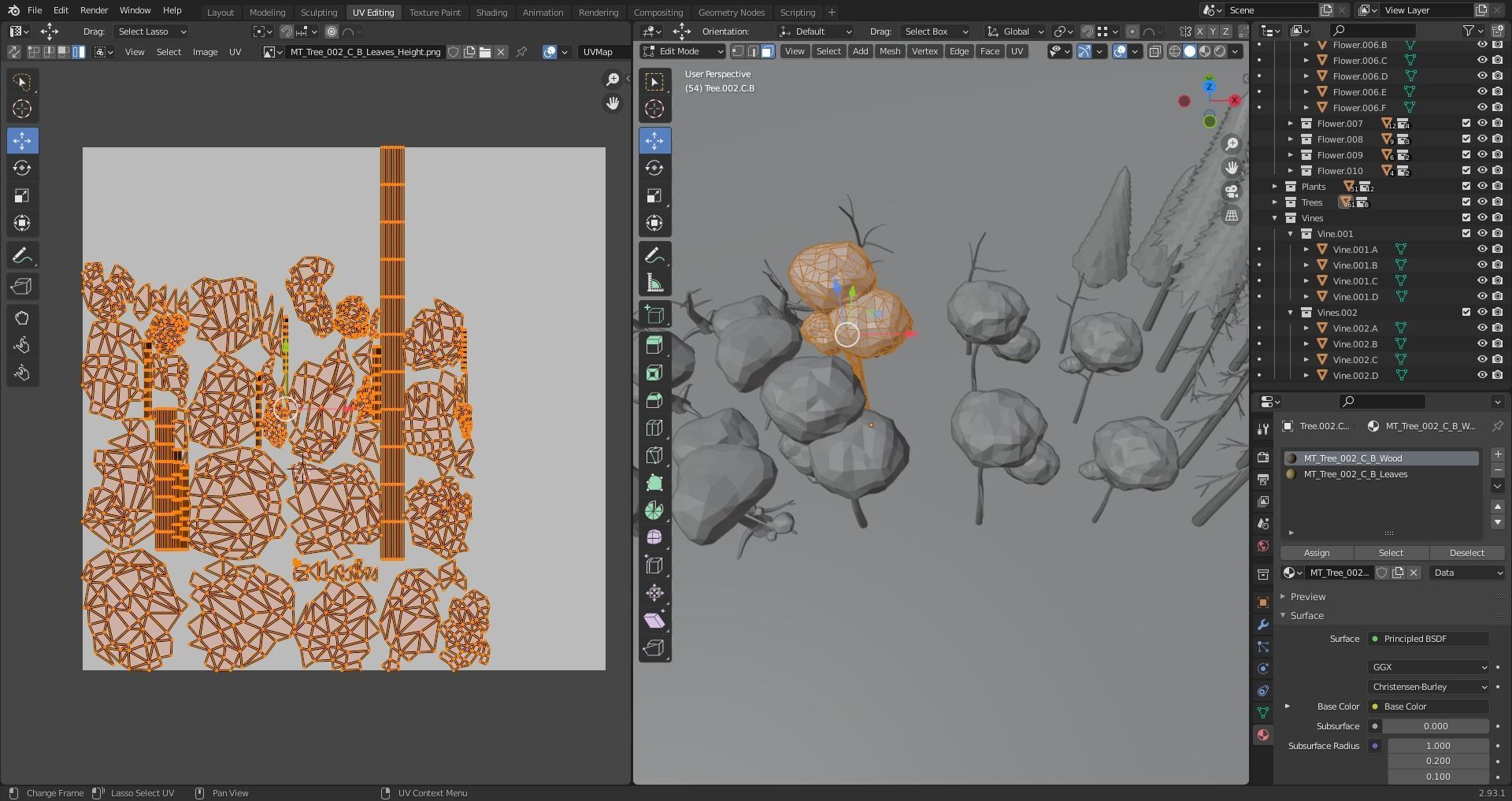 Low Poly Vegetation - 182 Object - PBR and No PBR - Unreal free VR / AR ...