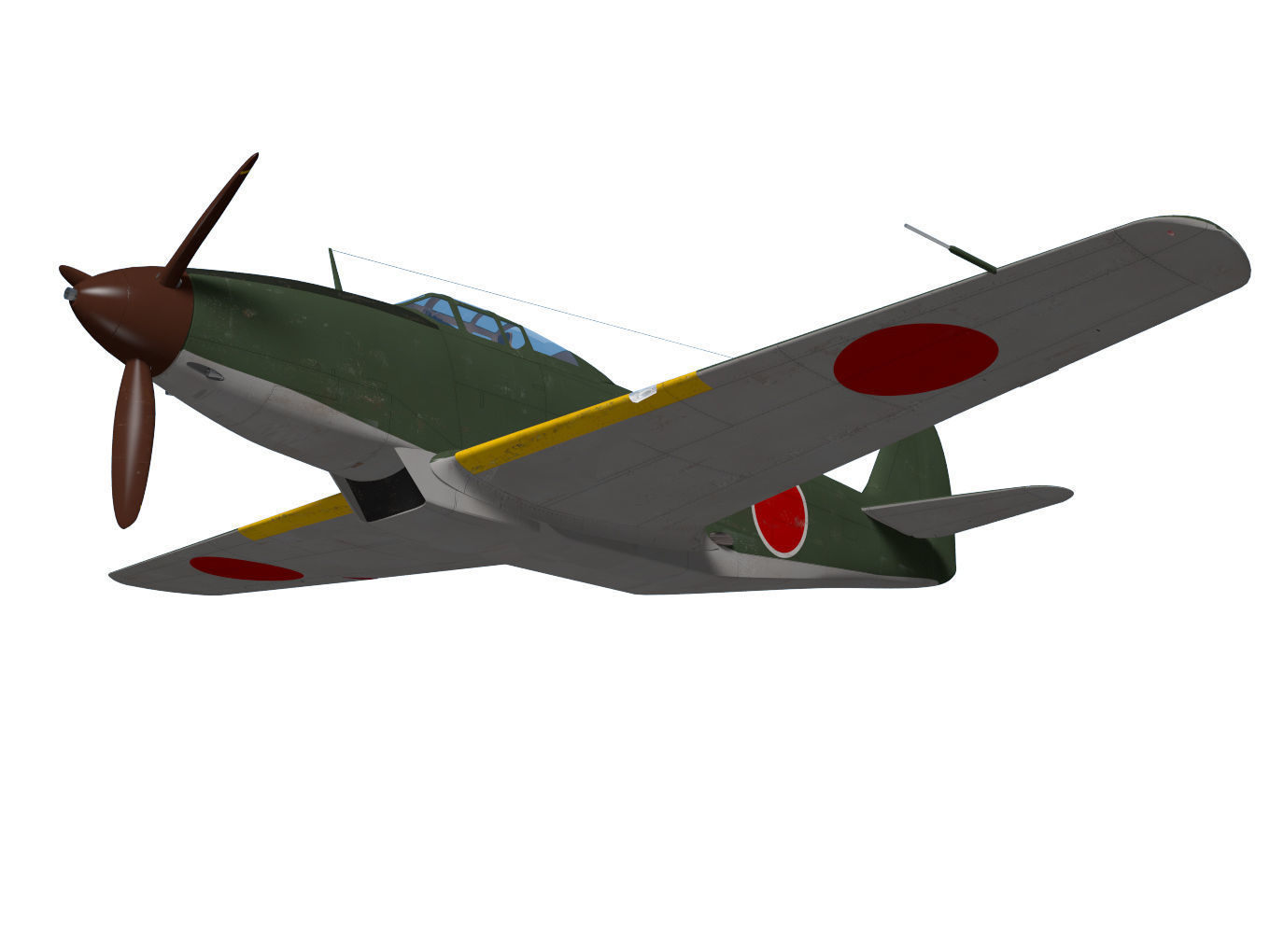 Kawasaki Ki88 3D model | CGTrader