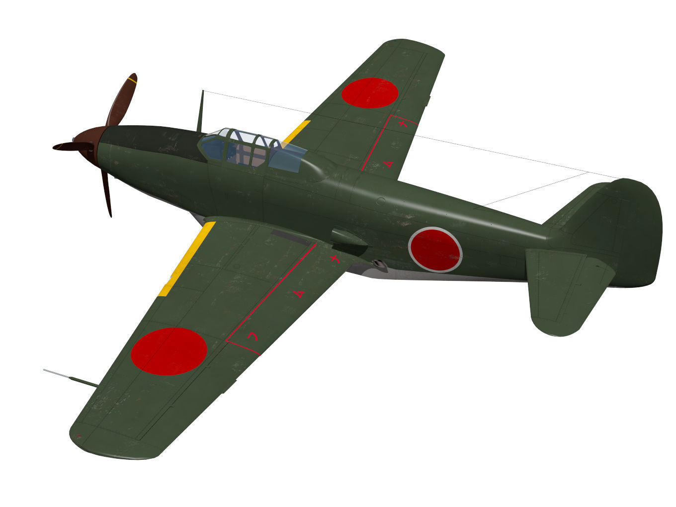 Kawasaki Ki88 3D model | CGTrader