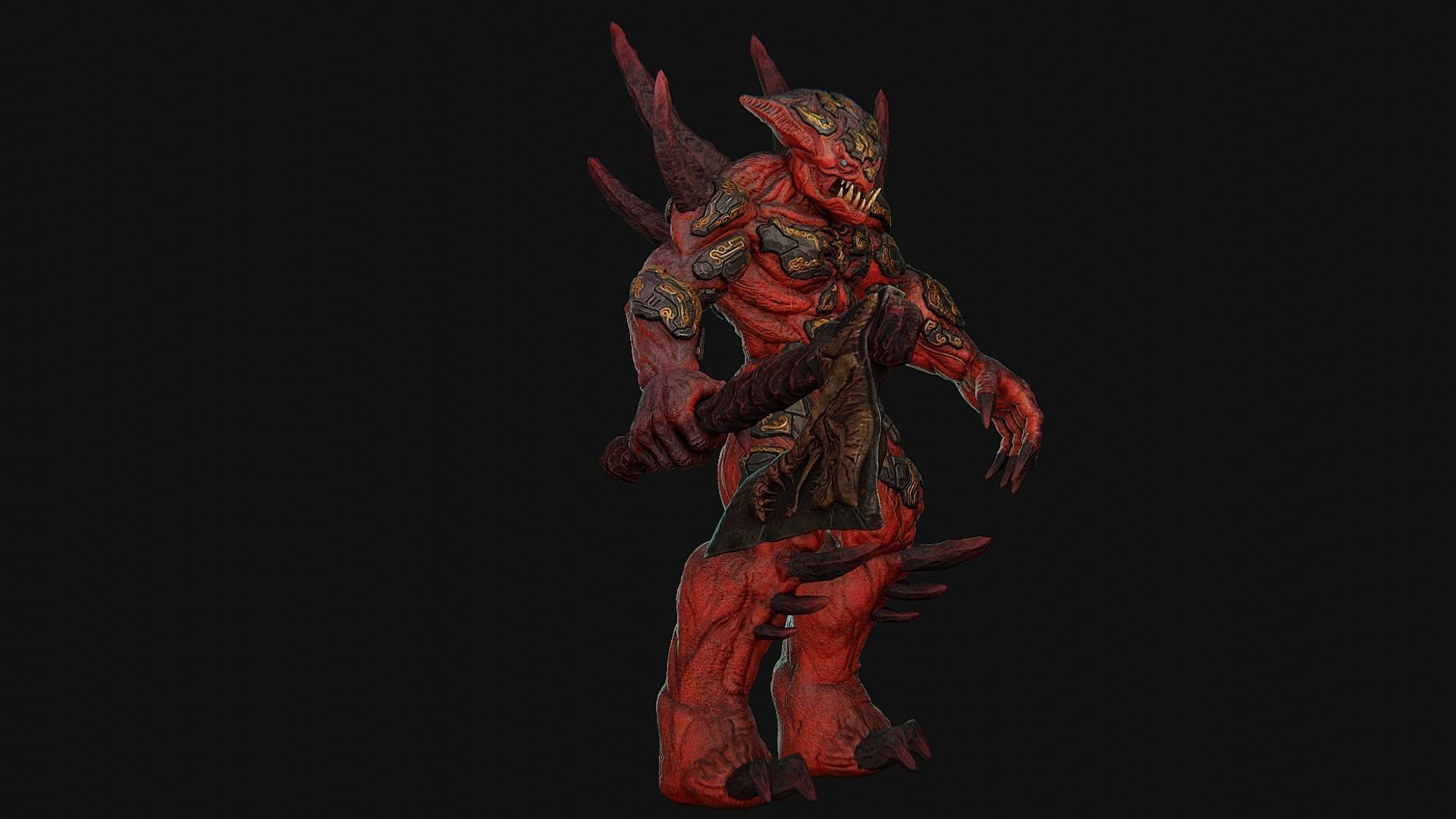 3D model Fantasy archdemon character VR / AR / low-poly | CGTrader