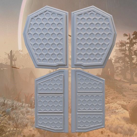 Sci Fi Armour Circle Top plates 3D model 3D printable | CGTrader