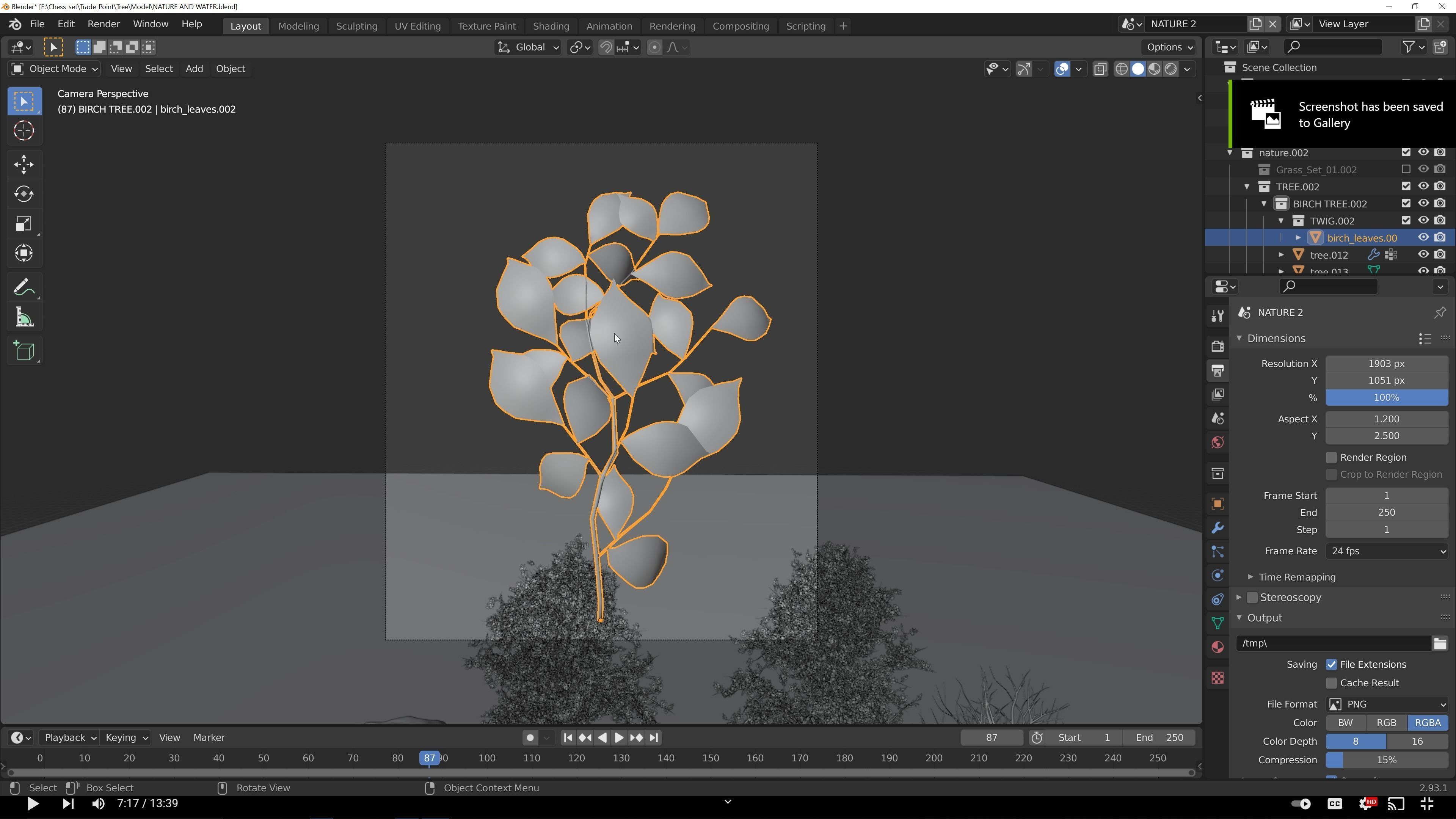 Tree and Twig 3D model animated rigged | CGTrader