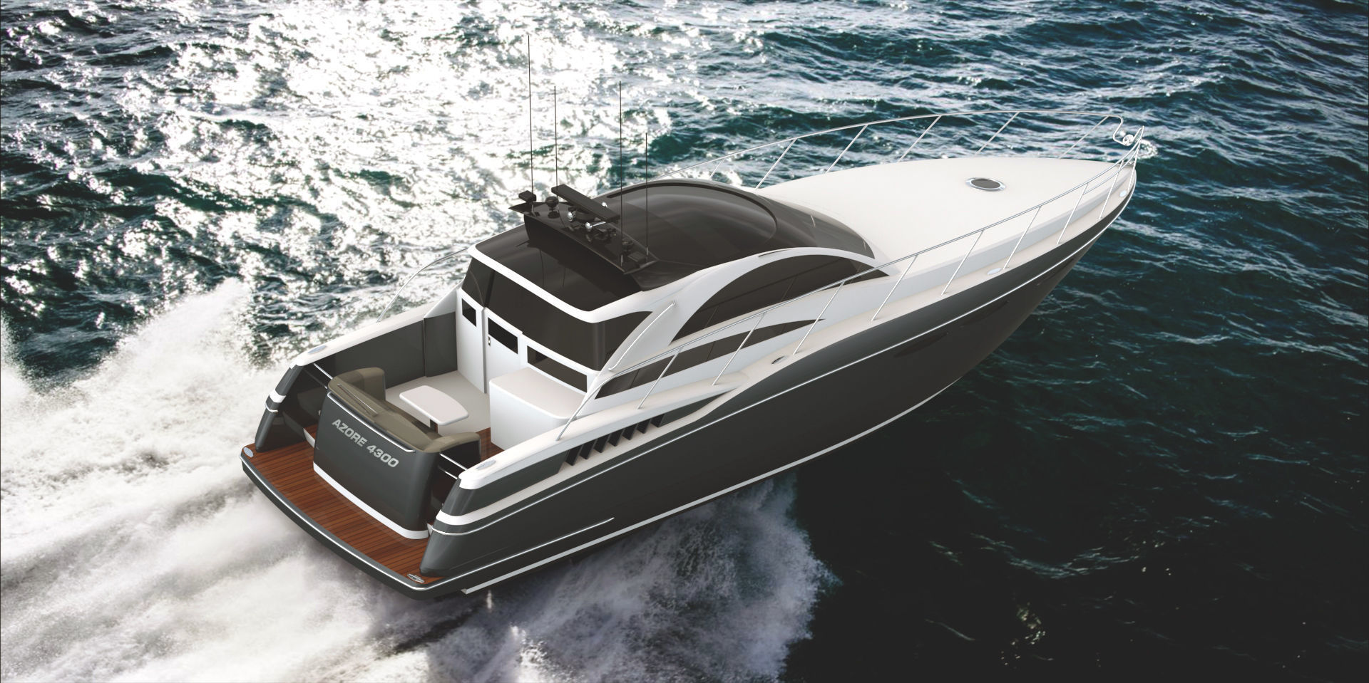 43 Foot Express Motor Yacht 3D model | CGTrader