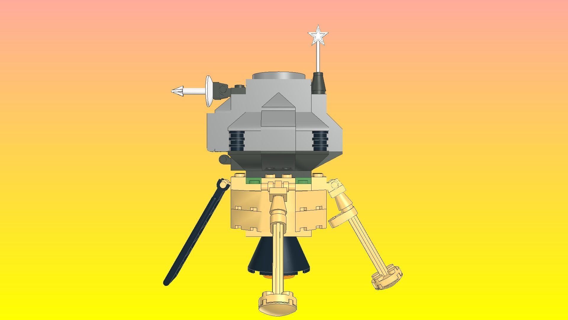 Lego Flight to Mars Model 511 3D model | CGTrader