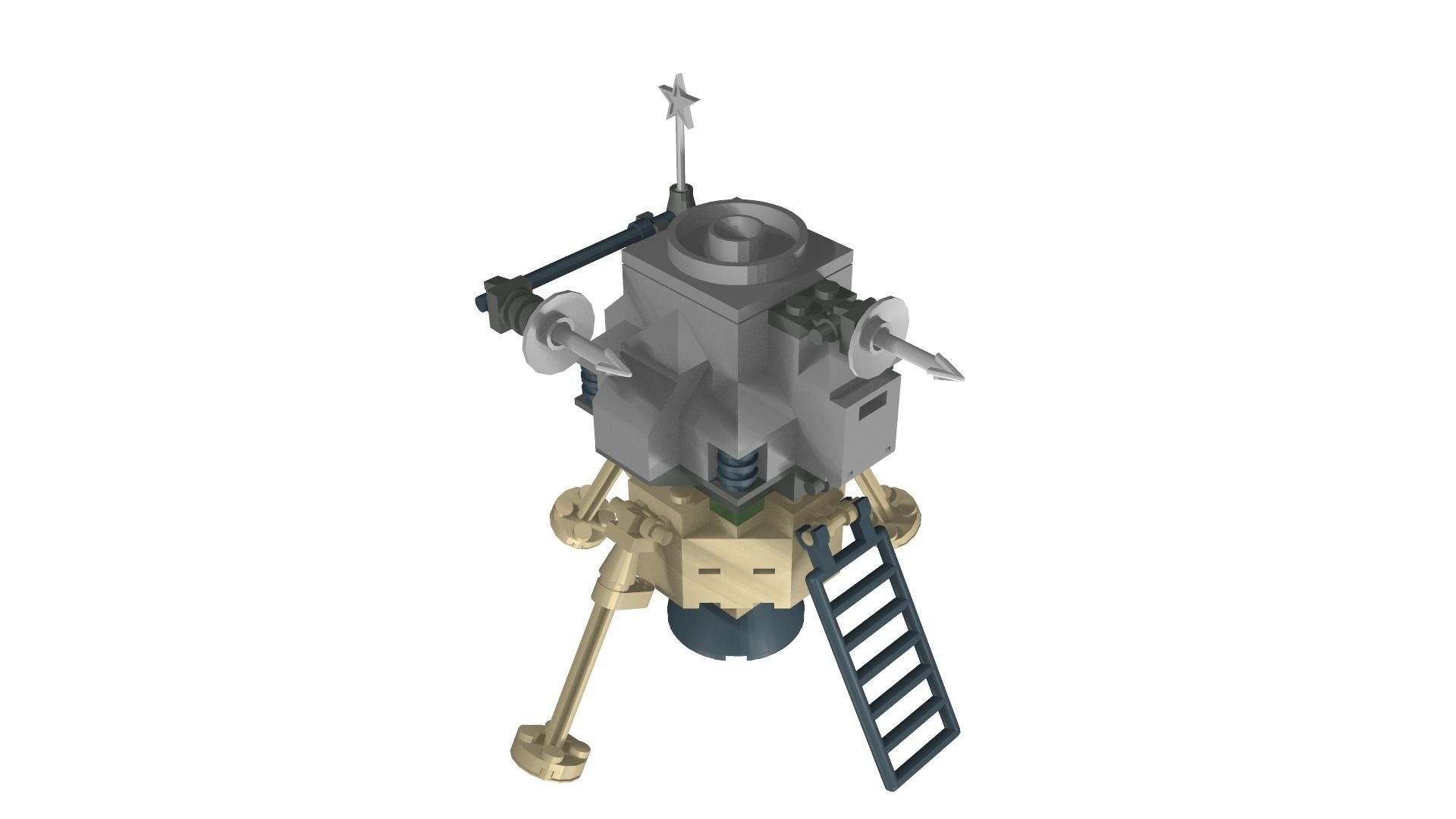 Lego Flight to Mars Model 511 3D model | CGTrader