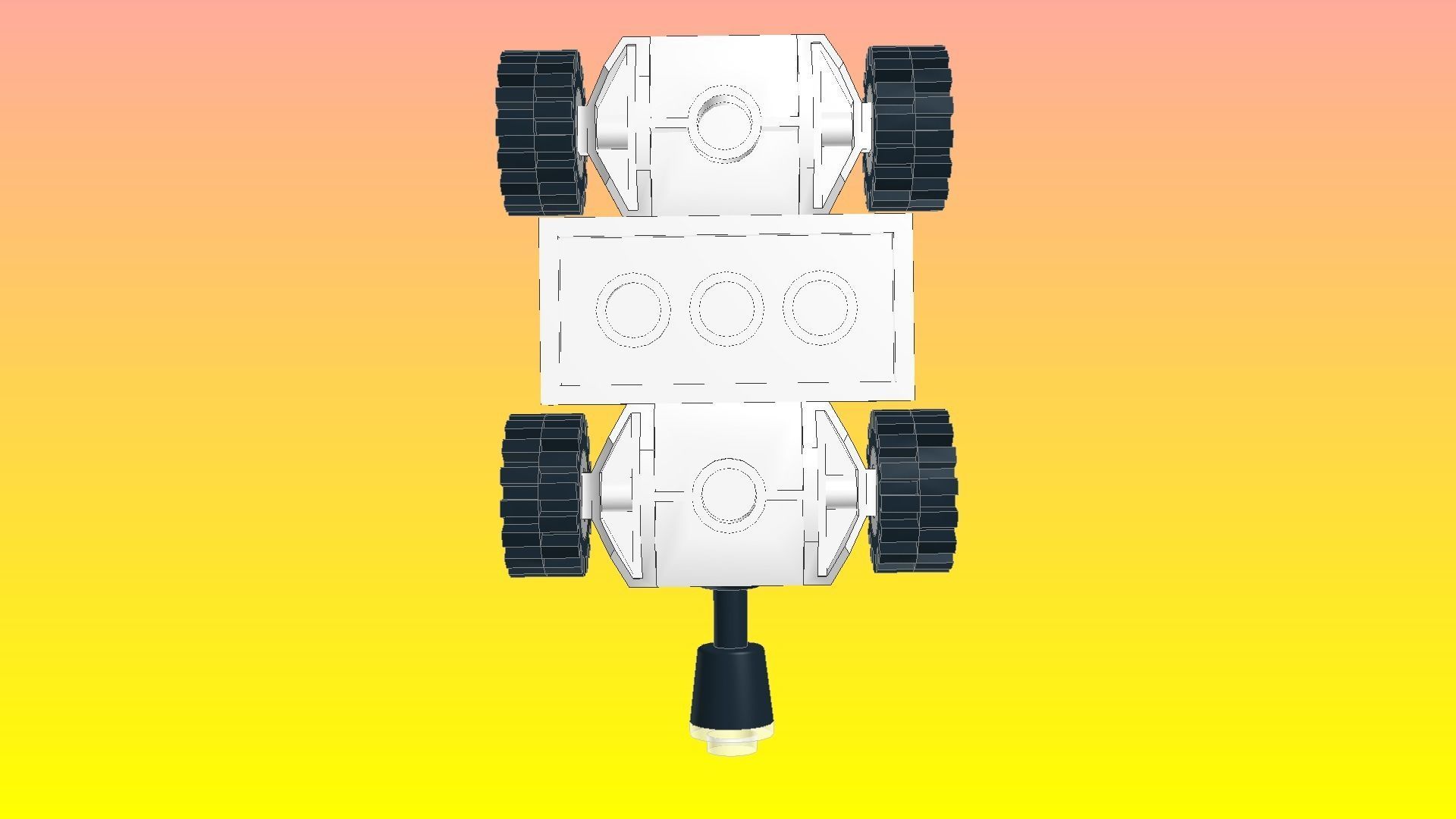 Lego Flight to Mars Model 511 3D model | CGTrader