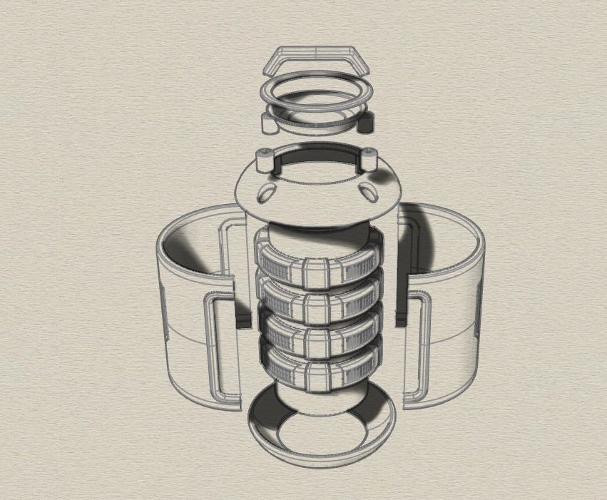 Apex shield cell 3D model | CGTrader