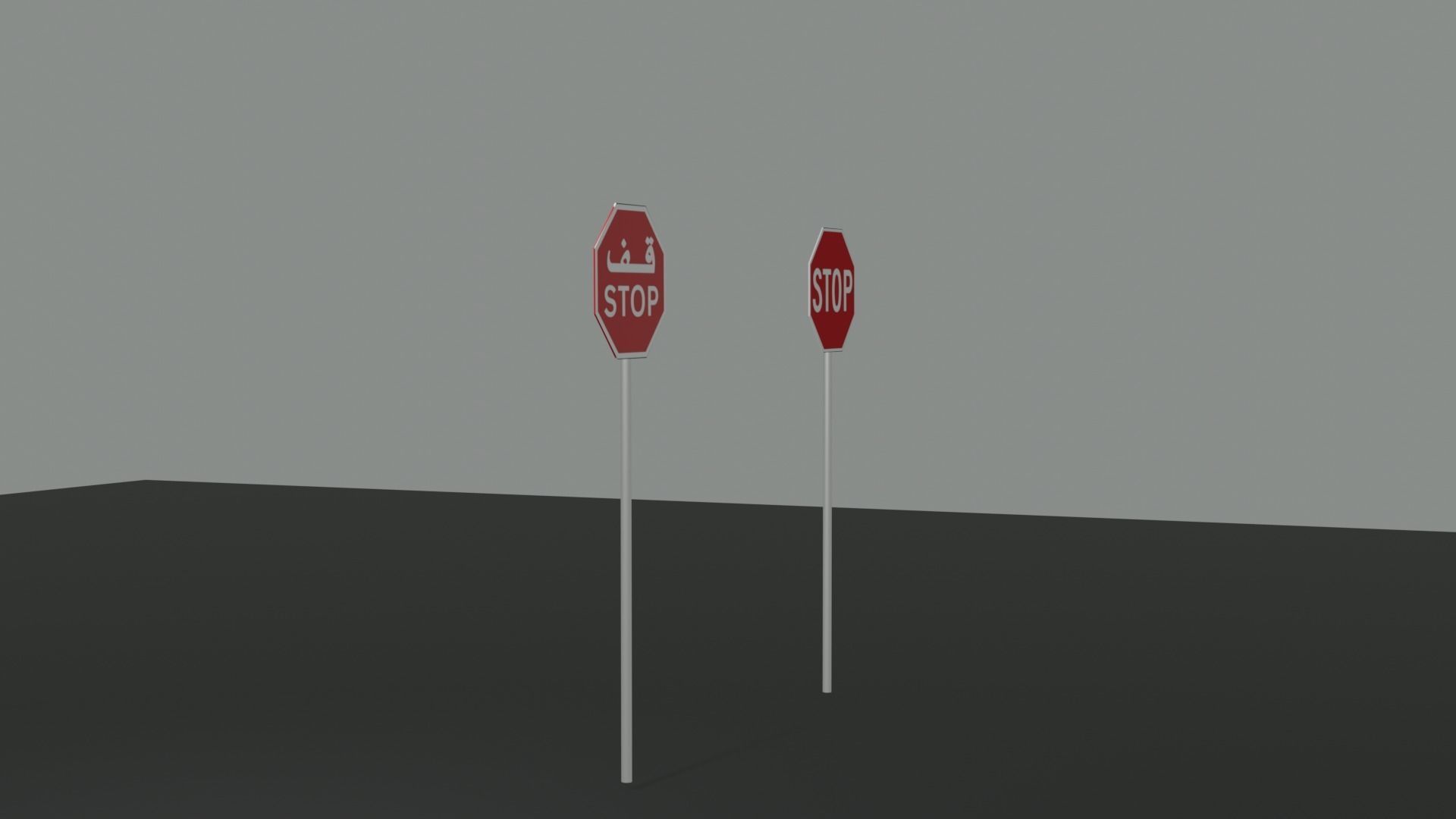 Stop Sign Model free 3D model | CGTrader