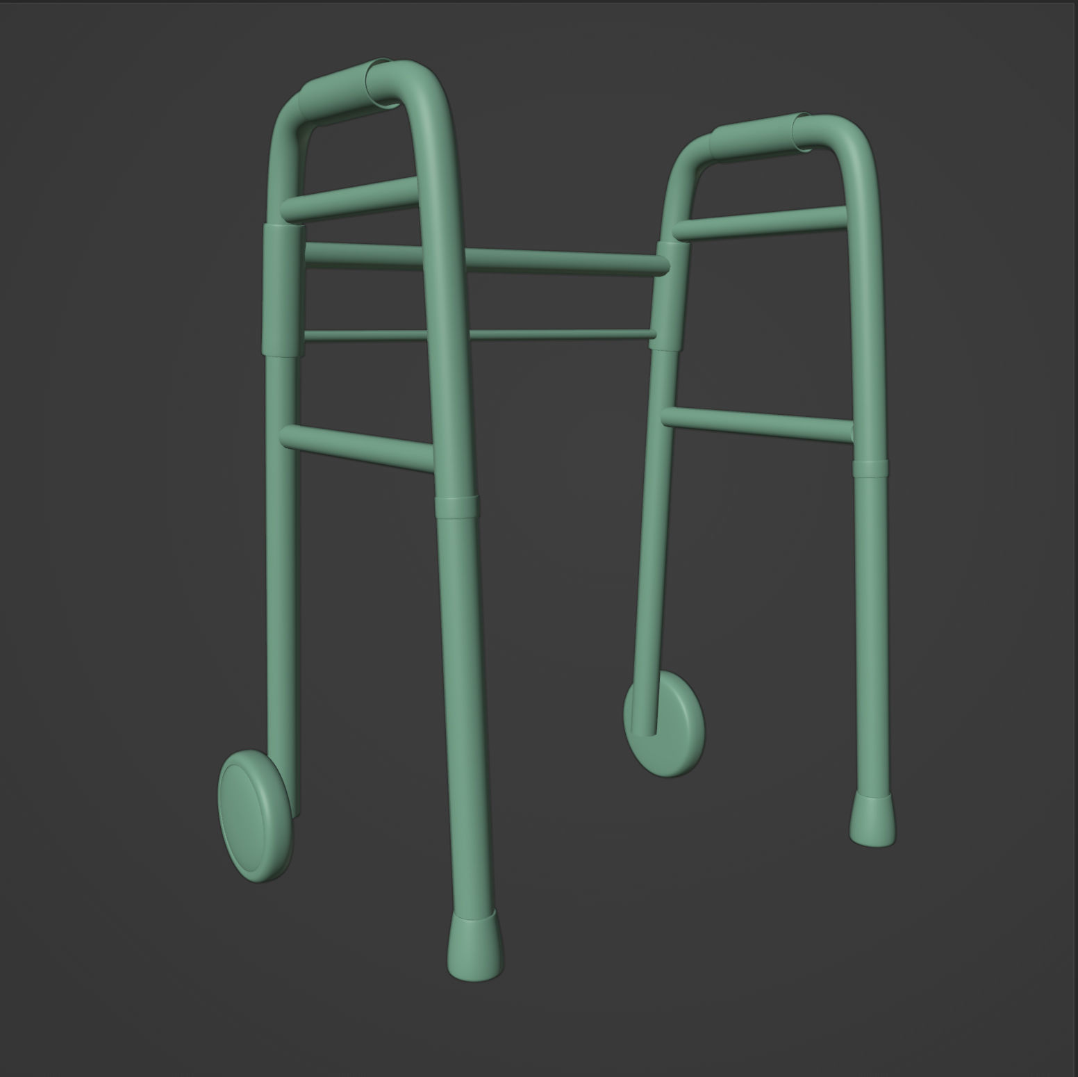 Walker - cartoon style 3D model | CGTrader