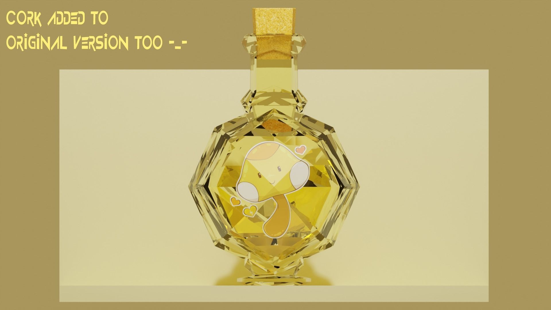 Electric Mushi Potion 3D model | CGTrader