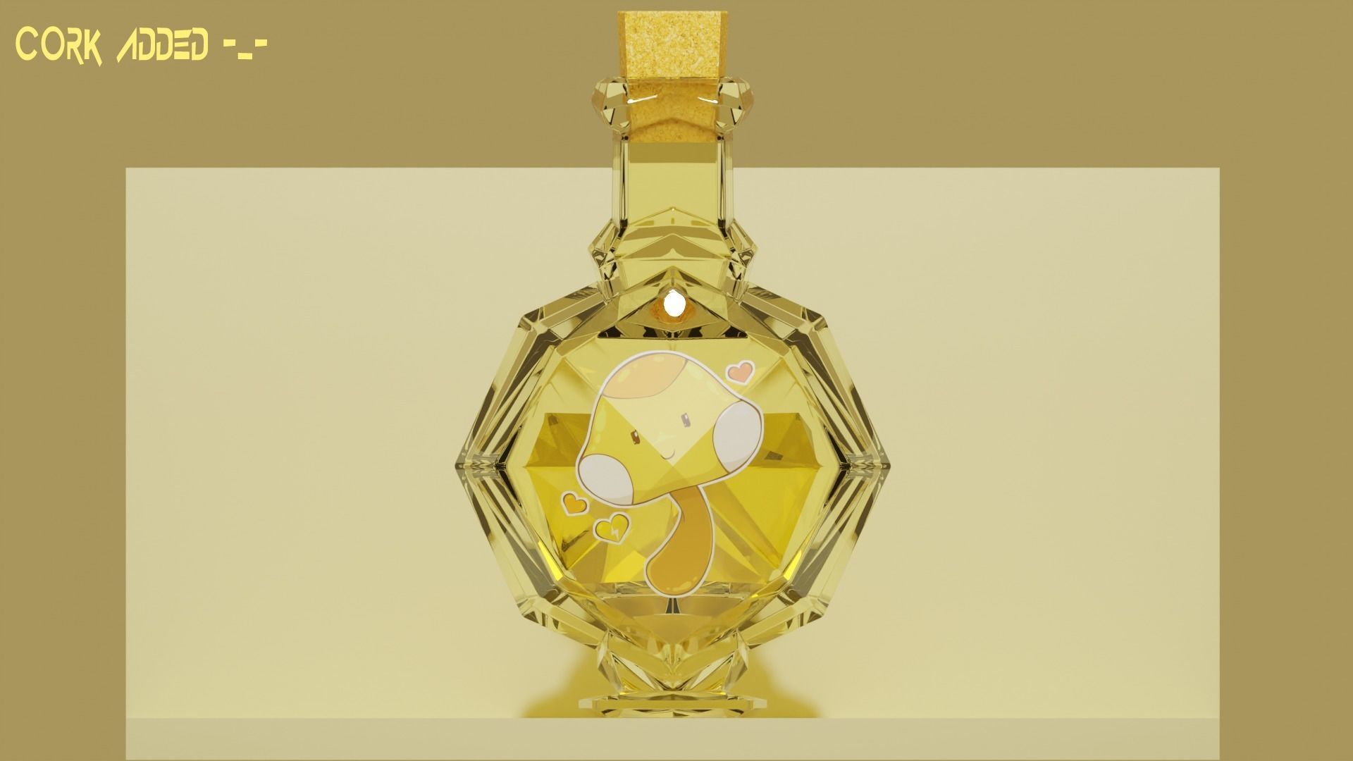 Electric Mushi Potion 3D model | CGTrader