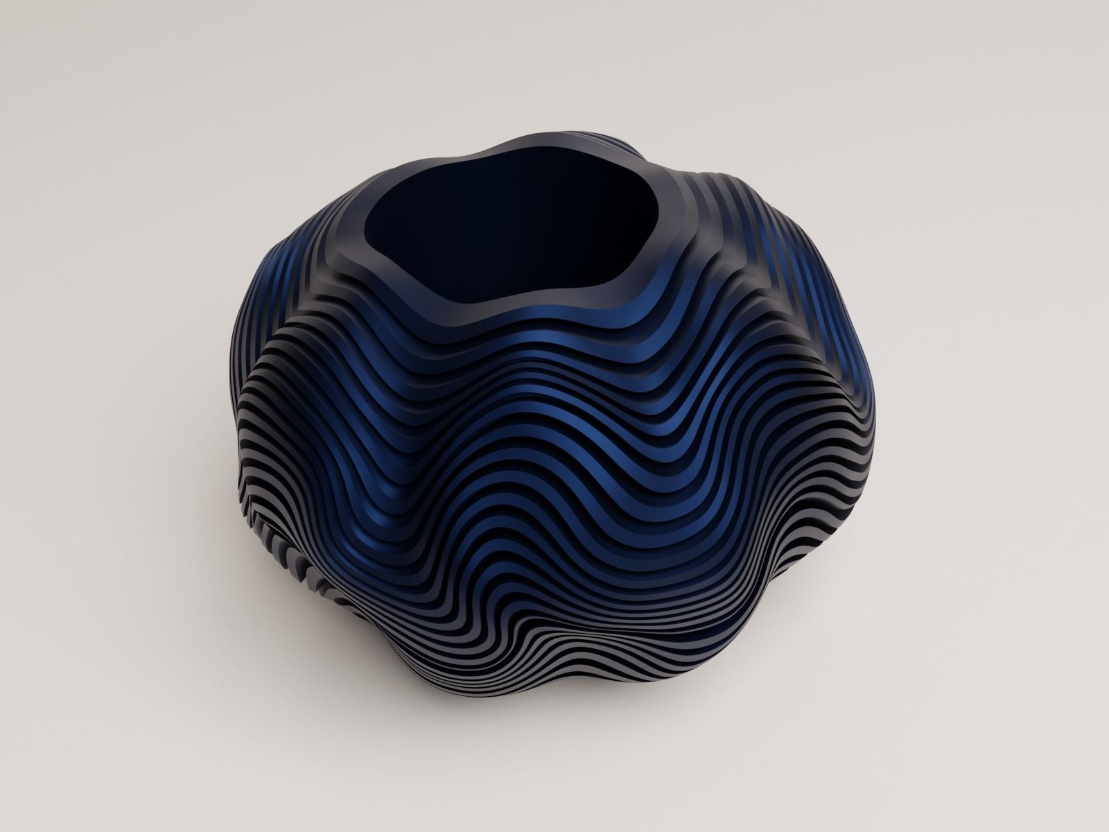 Abstract parametric vase free 3D model 3D printable | CGTrader