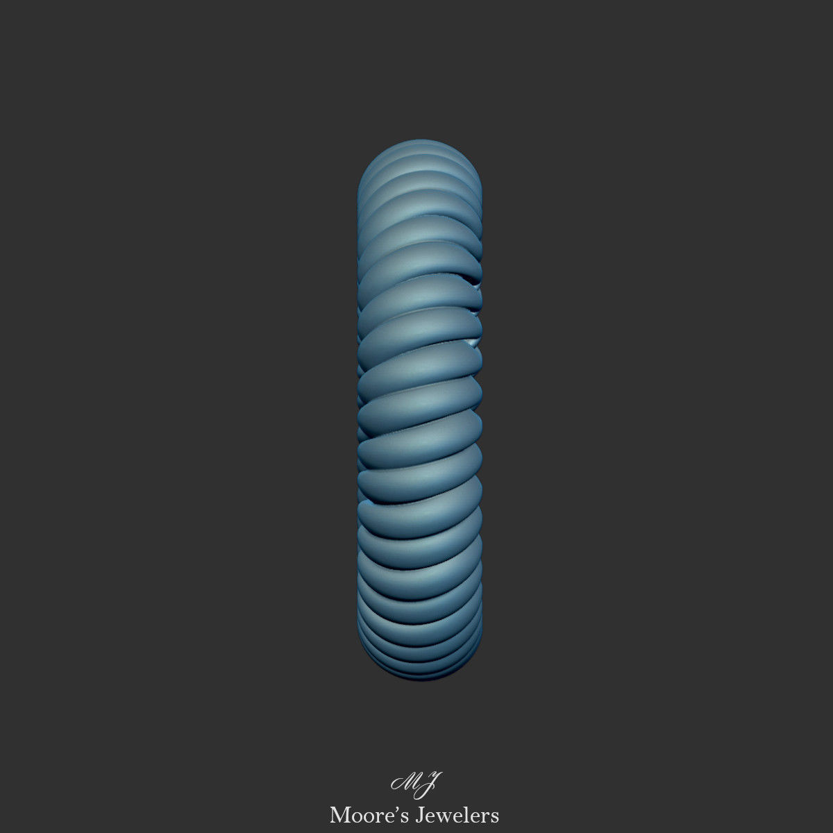Rounded Rope Pattern Bangle Bracelet Stl File 3D model 3D printable ...
