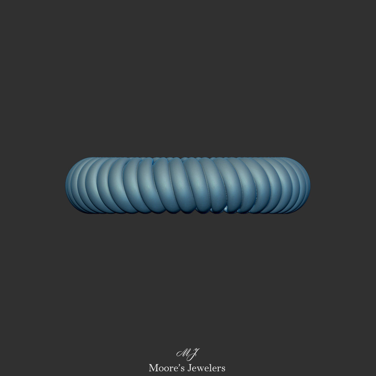 Rounded Rope Pattern Bangle Bracelet Stl File 3D model 3D printable ...