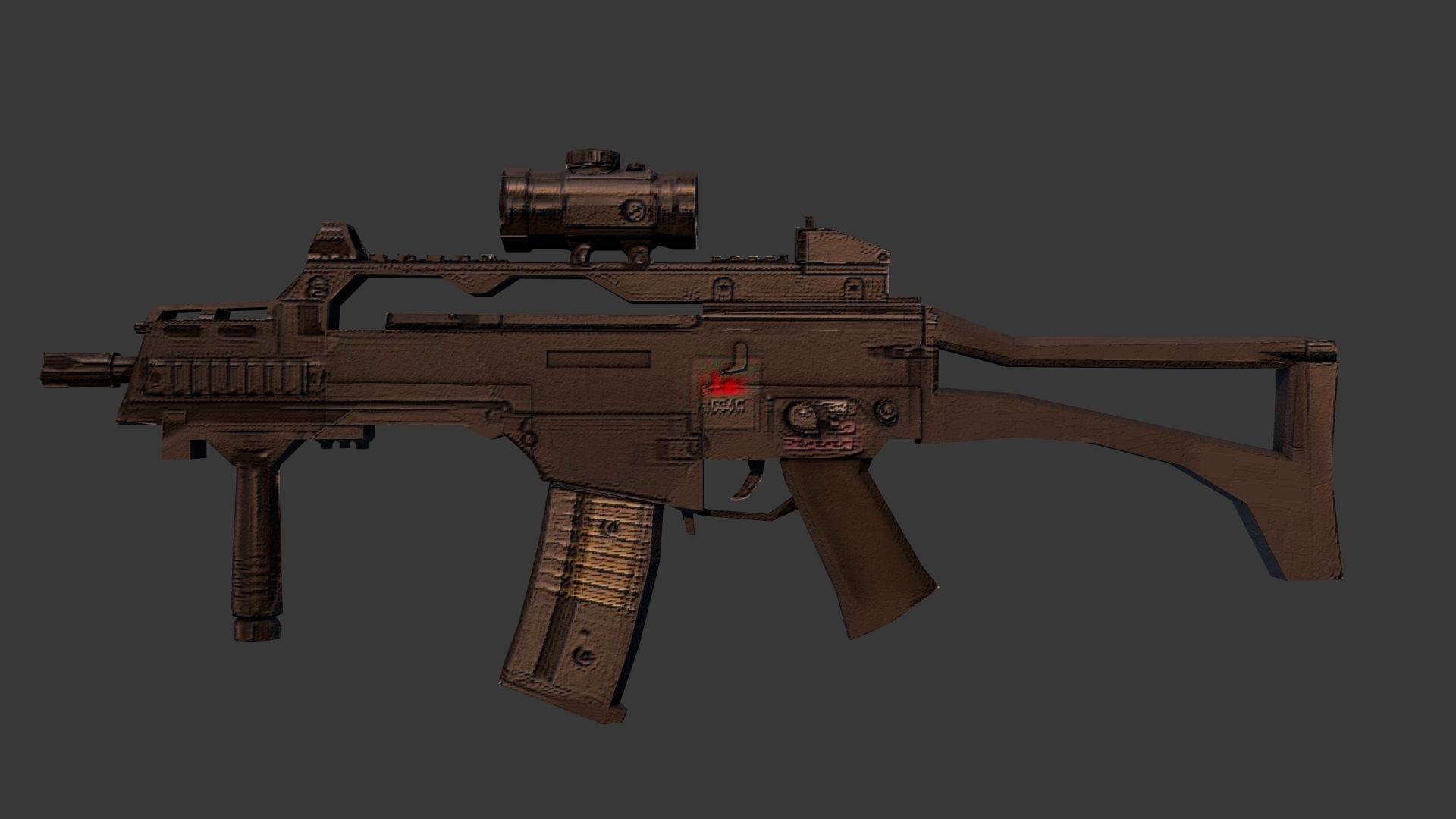 3D model G36C - Realistic 3d model assault rifle VR / AR / low-poly ...