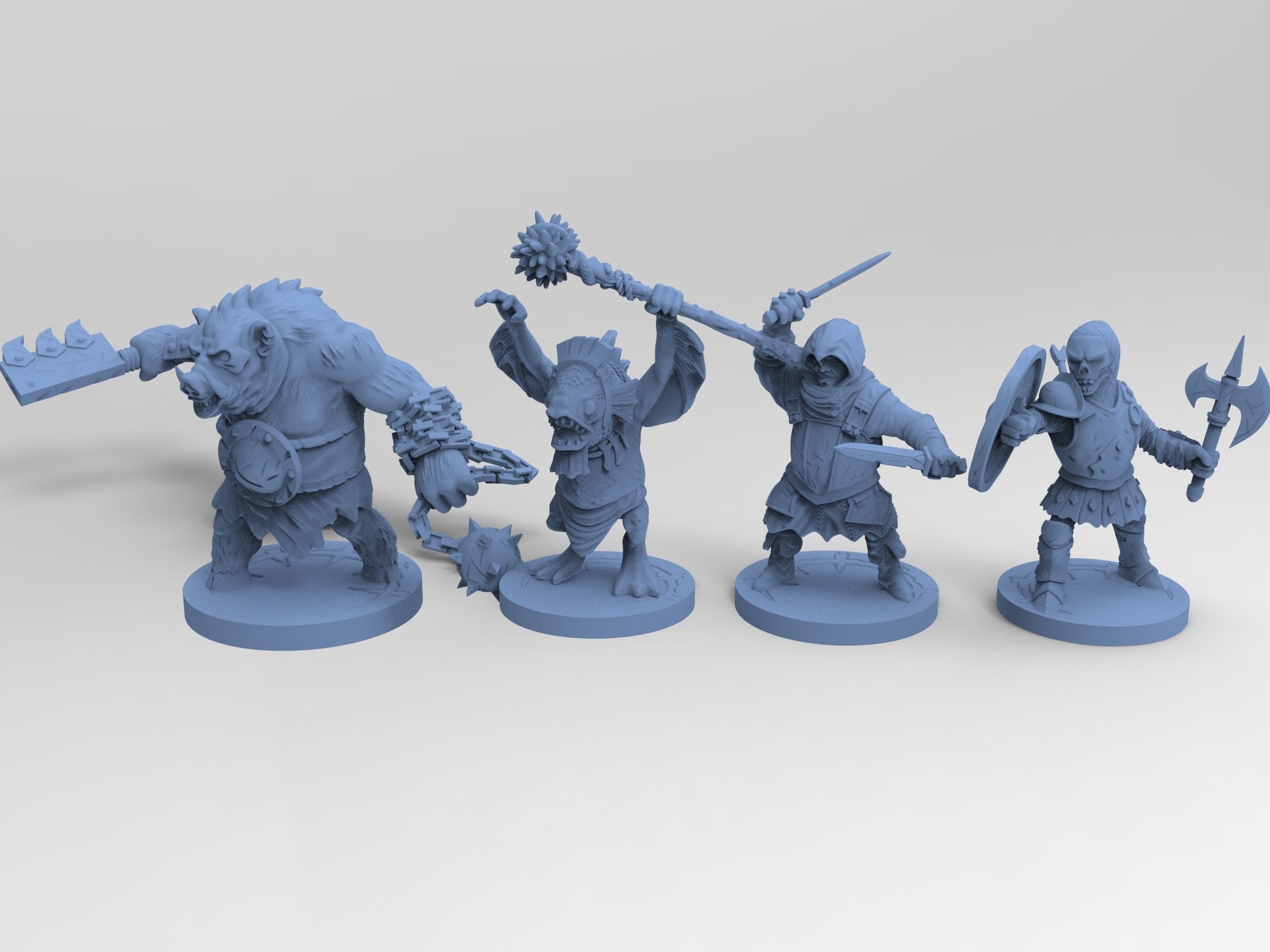 Darkest Dungeon mobs set 3D print models 3D model 3D printable | CGTrader