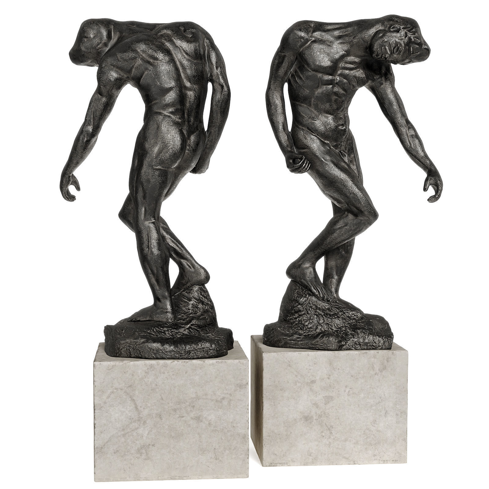 Grande Ombre Auguste Rodin sculpture 3D model | CGTrader
