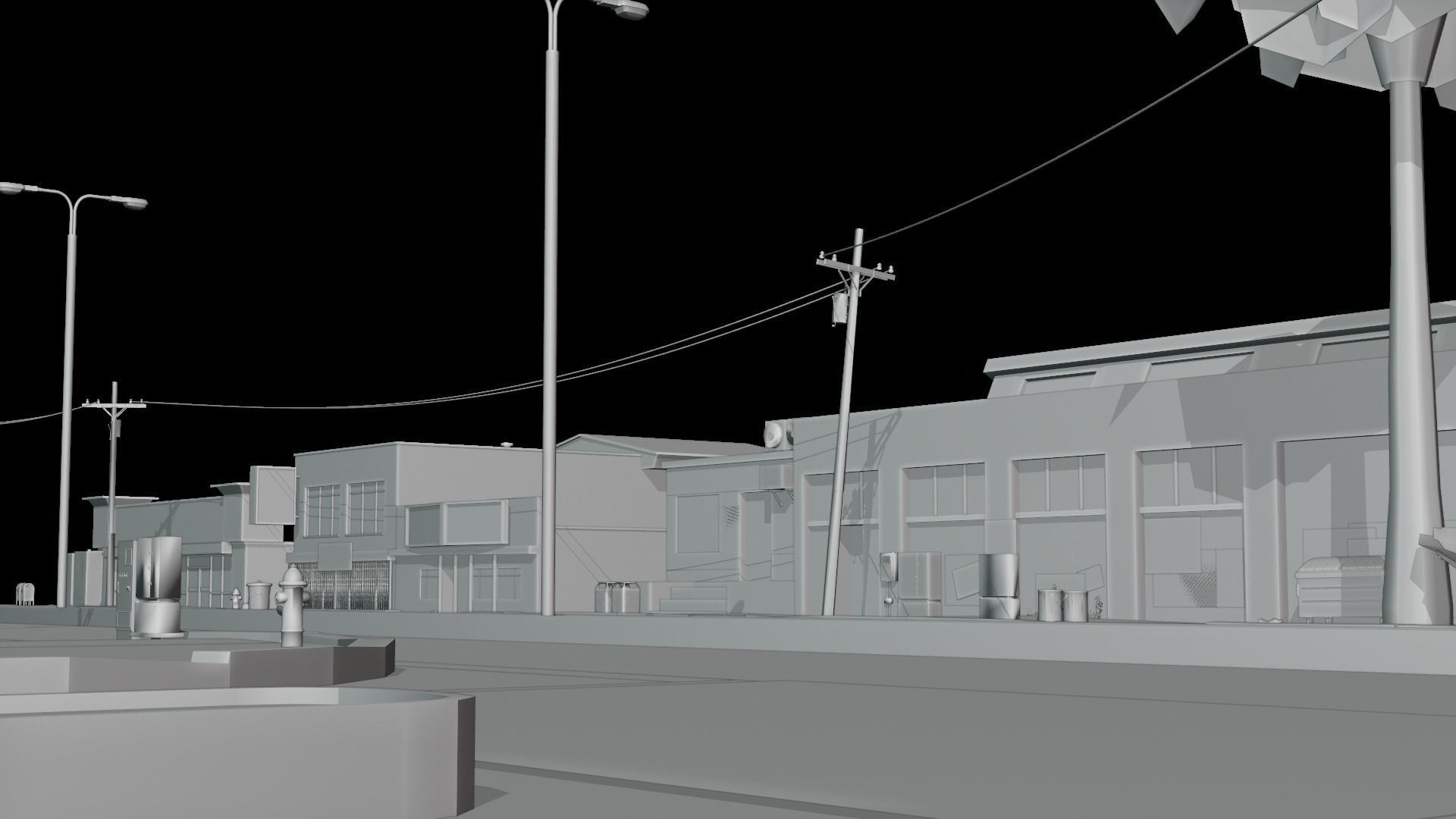 3D model City Street VR / AR / low-poly | CGTrader