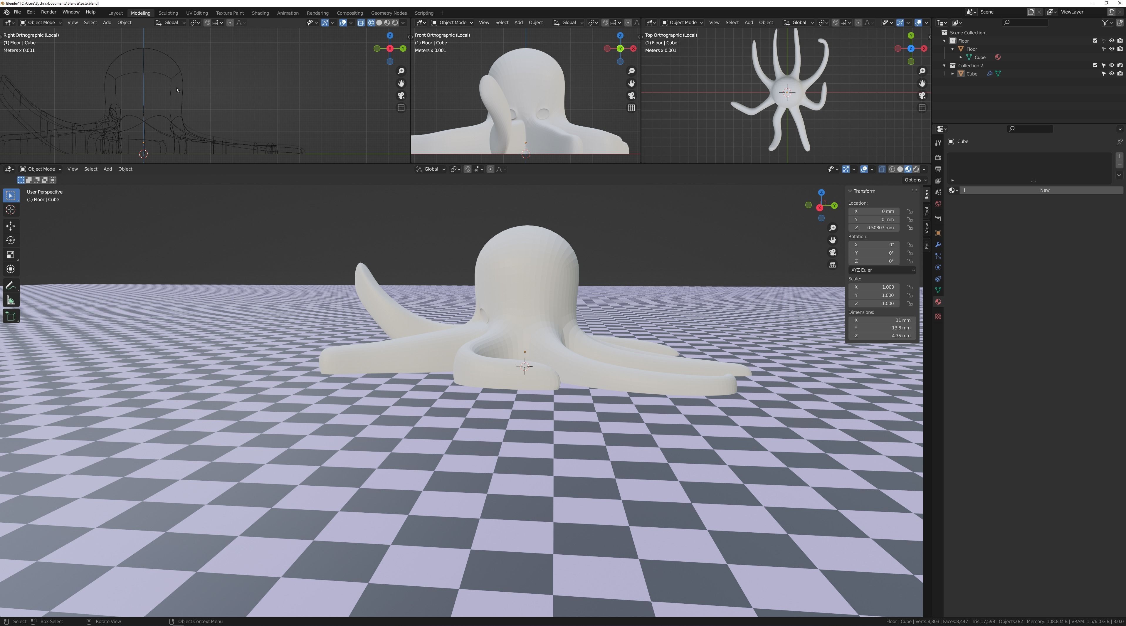 Printable Octo free 3D model 3D printable | CGTrader