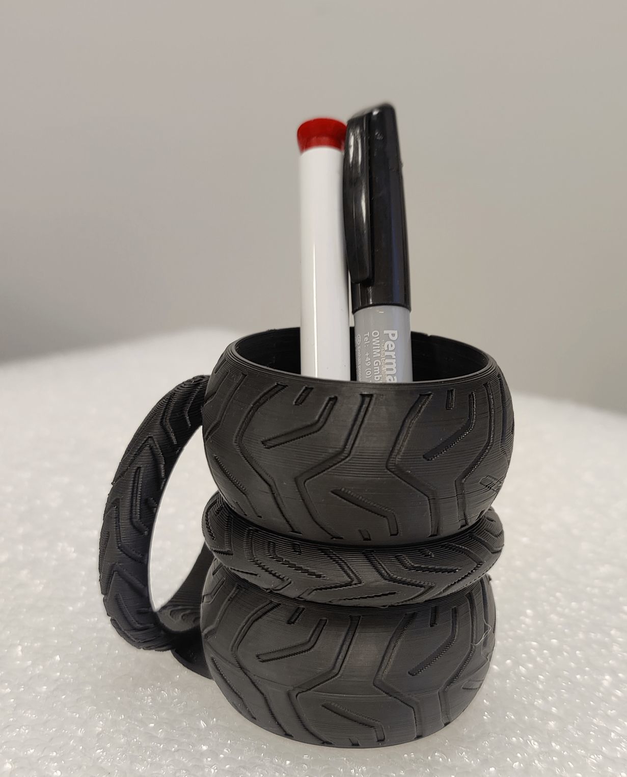 Tire stack penholder motorcycle Tire 3D model 3D printable | CGTrader