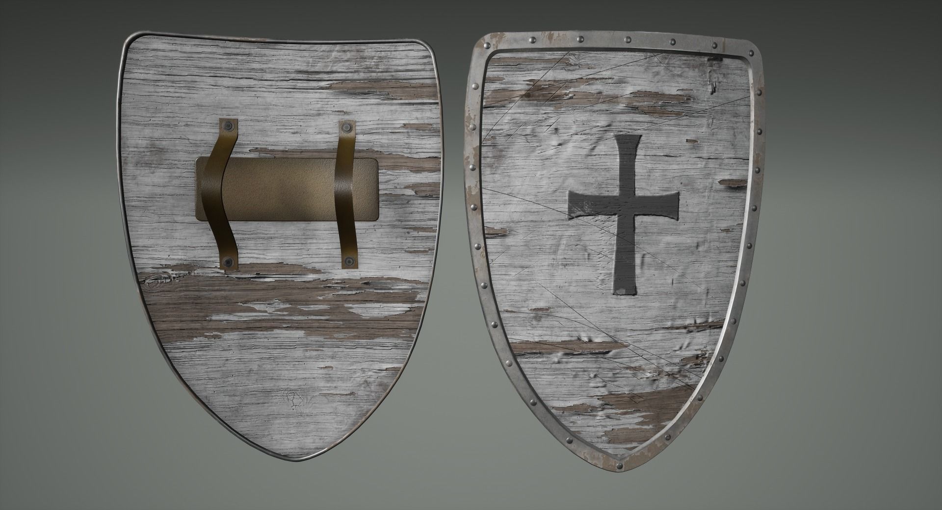 3D model Byzantine Shields VR / AR / low-poly | CGTrader