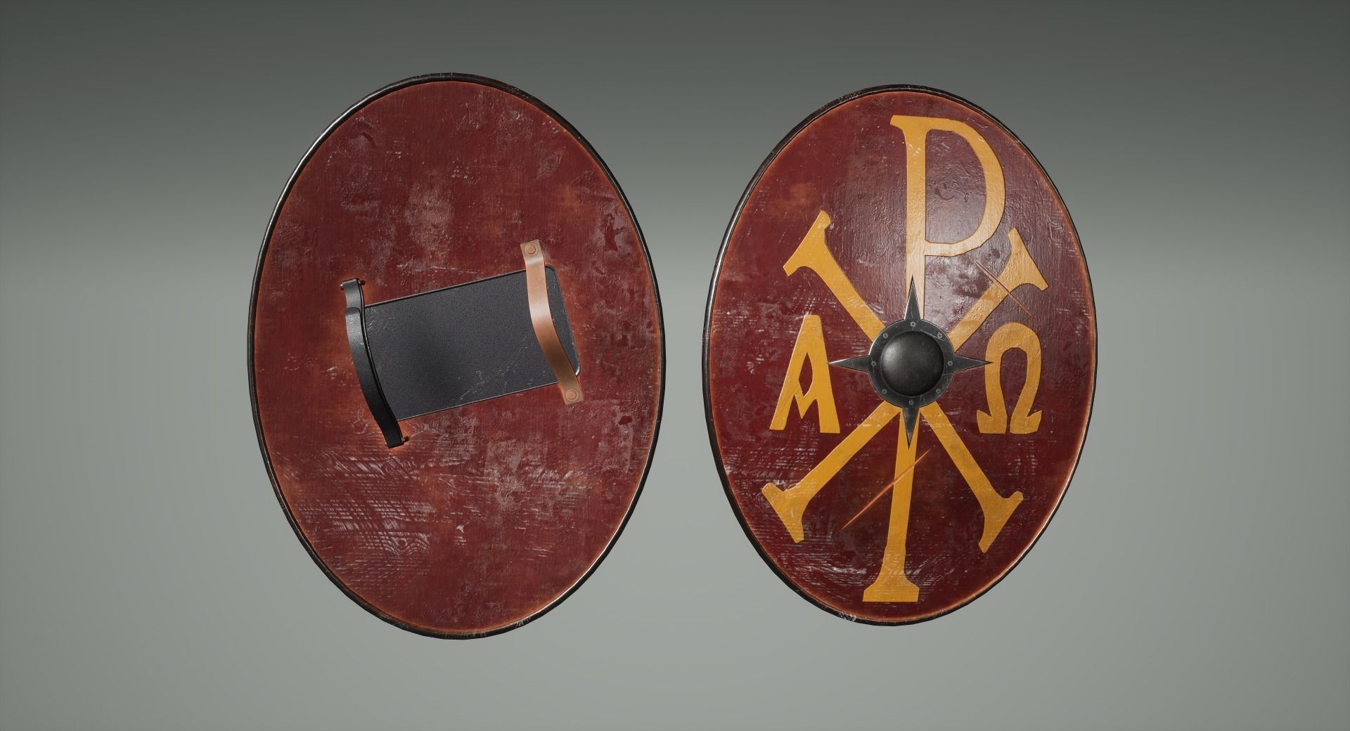 3D model Byzantine Shields VR / AR / low-poly | CGTrader