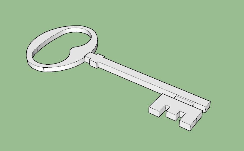 Key Type 1 Printable 3D Print Model 3D model 3D printable | CGTrader