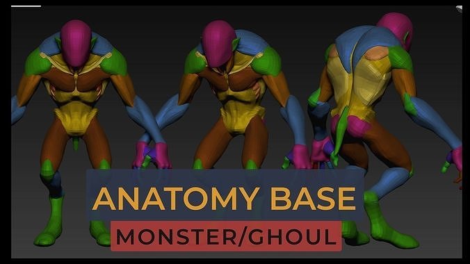 Monster base model free 3D model | CGTrader