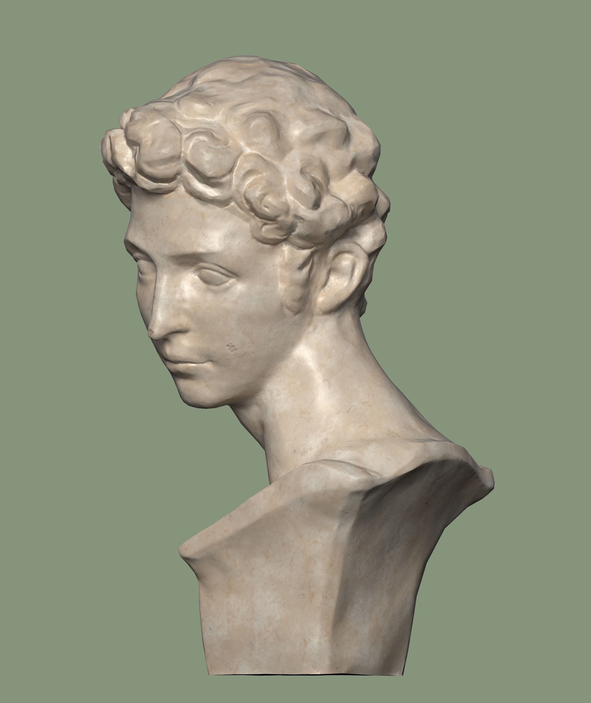 3D model 3d Giuliano de Medici Gypsum Statue VR / AR / low-poly | CGTrader