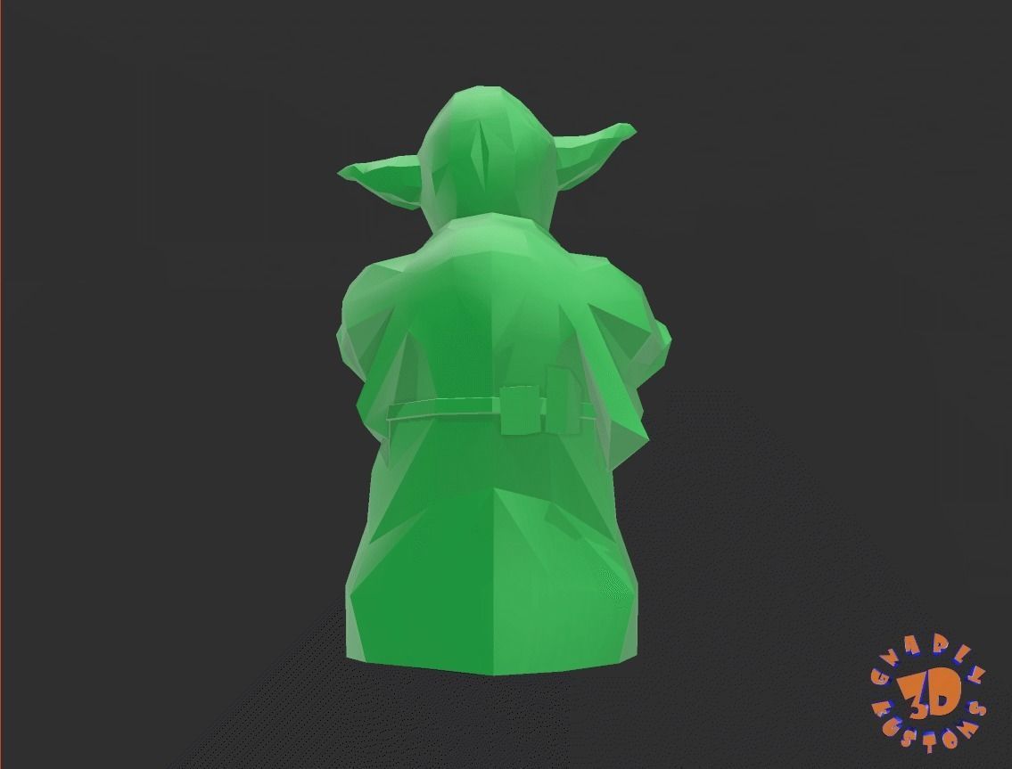 YODA - Star Wars - LOW POLY 3D model 3D printable | CGTrader