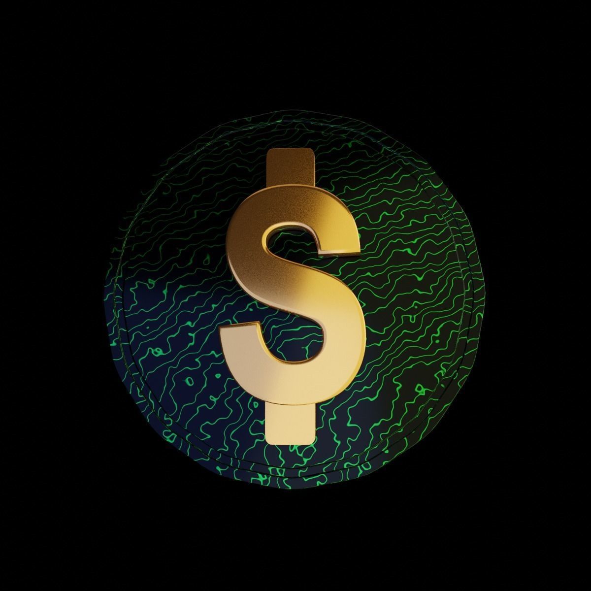 3D Dollar NFT Coin Modeling and Animation free 3D model | CGTrader