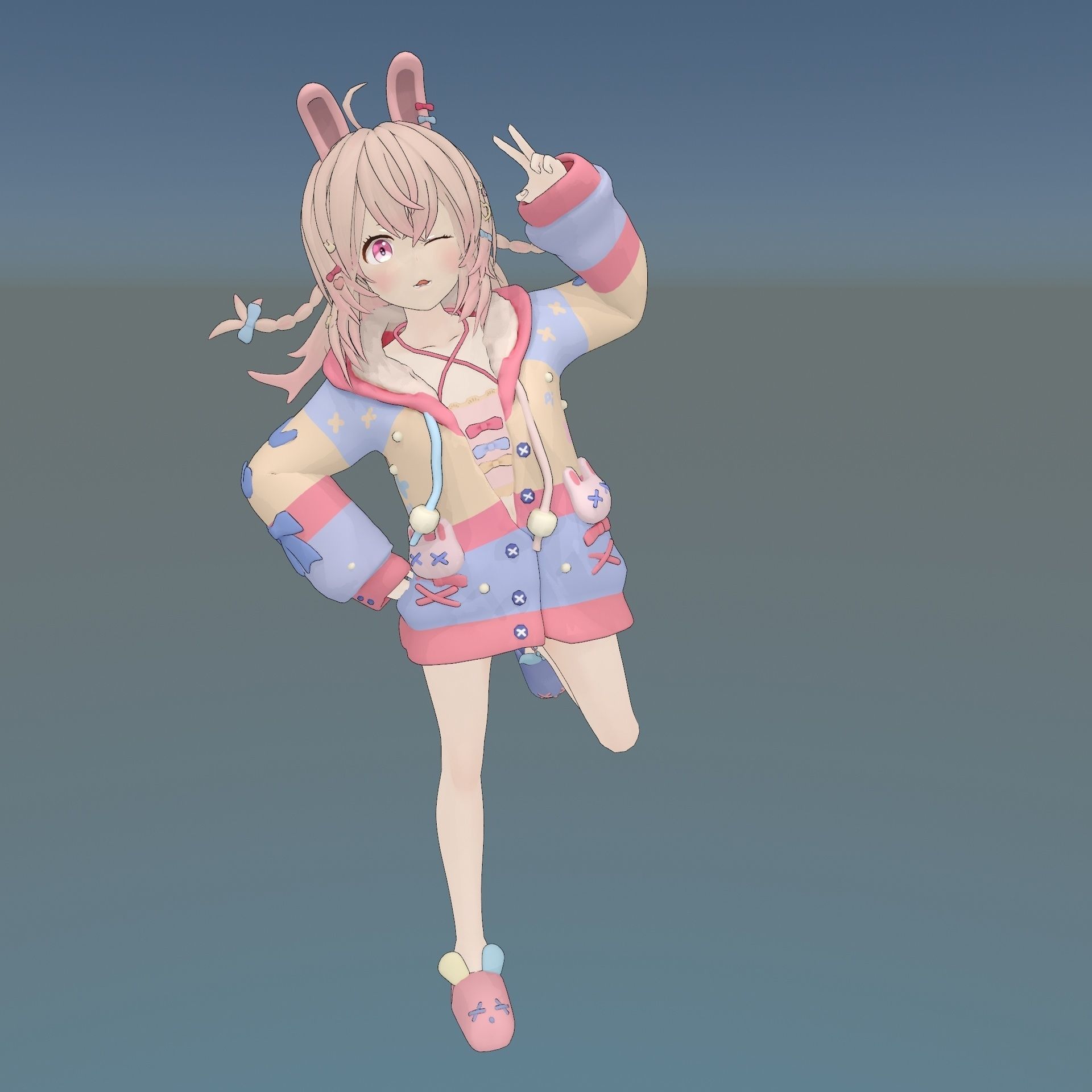 Pipkin Pippa free VR / AR / low-poly 3D model rigged | CGTrader