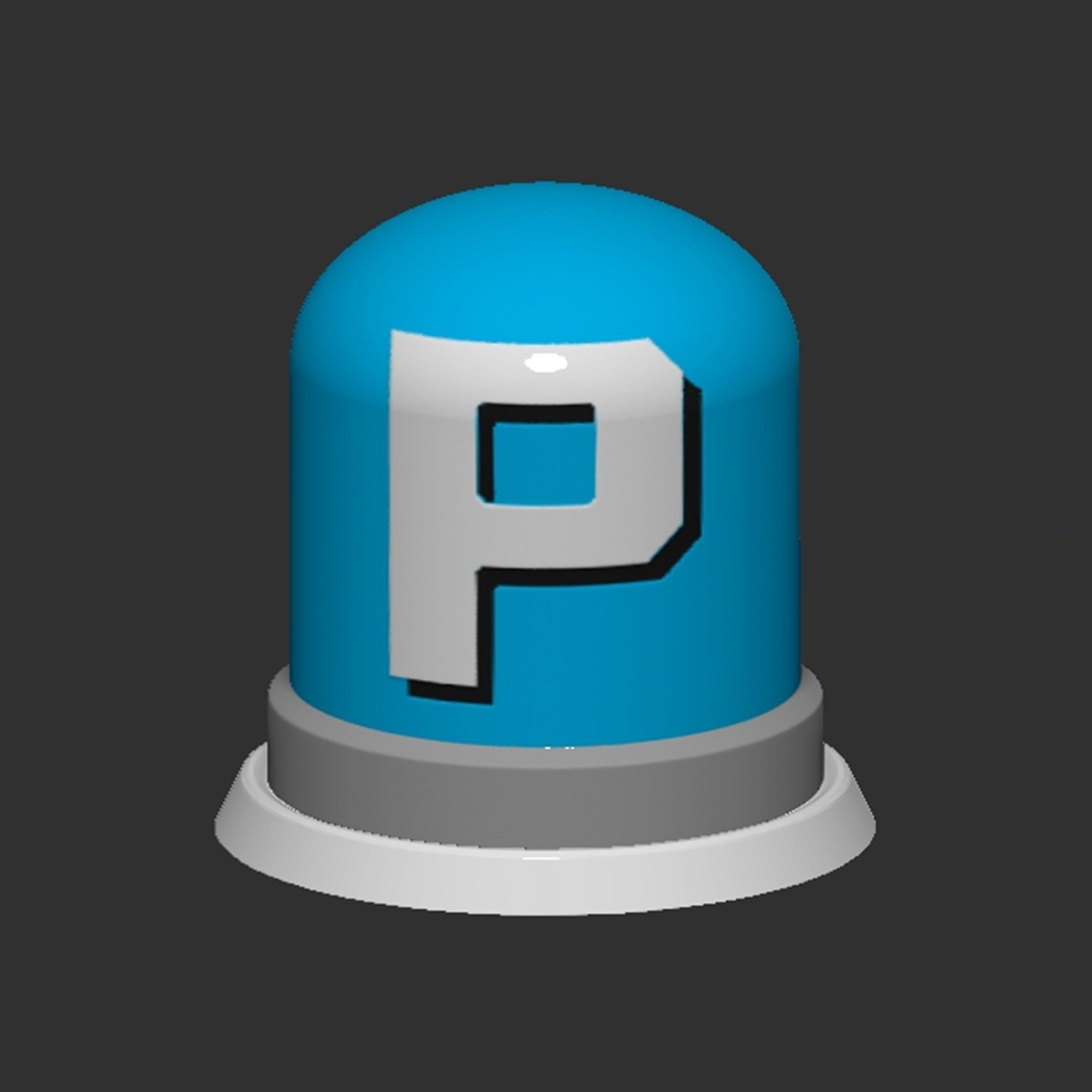 P Switch Button Based 3D model 3D printable | CGTrader