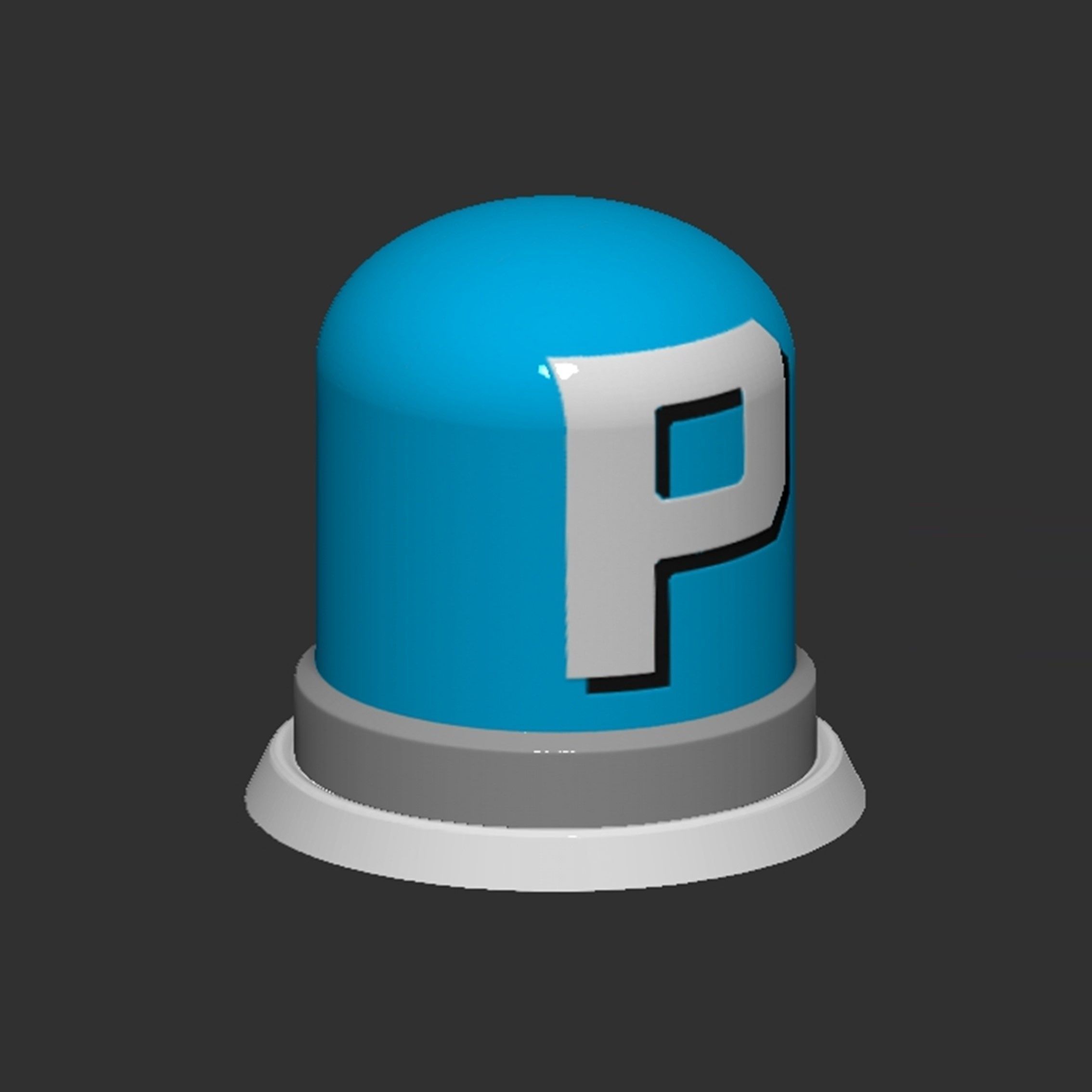 P Switch Button Based 3D model 3D printable | CGTrader