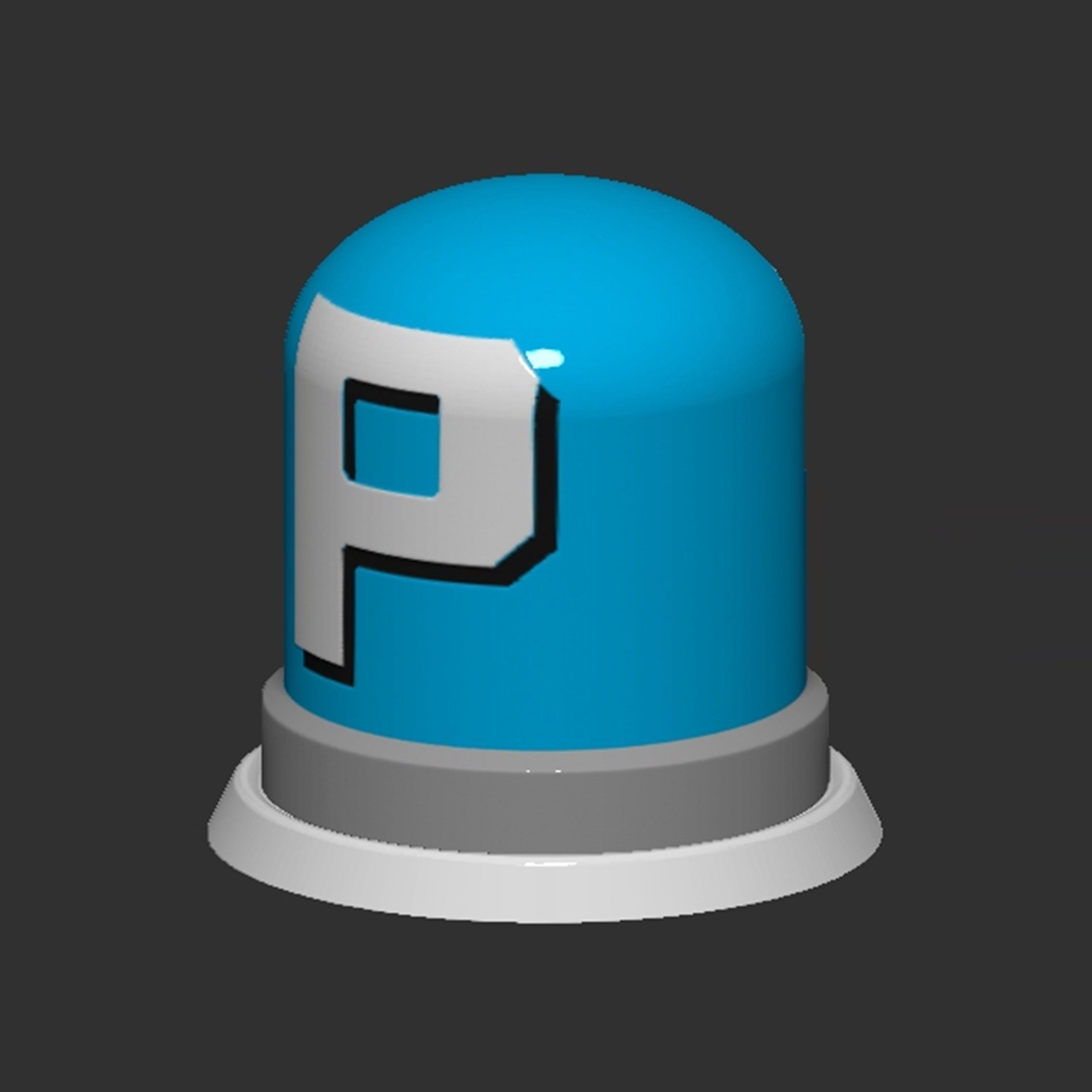 P Switch Button Based 3D model 3D printable | CGTrader