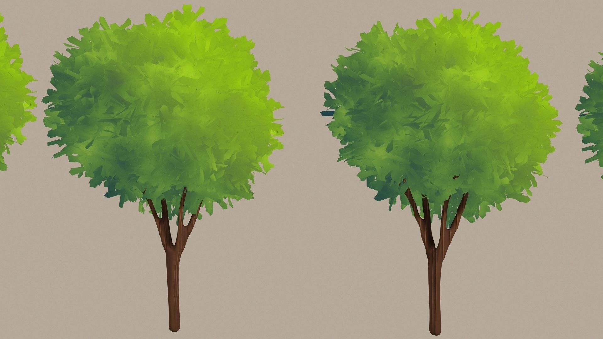Toon Trees 3D model | CGTrader