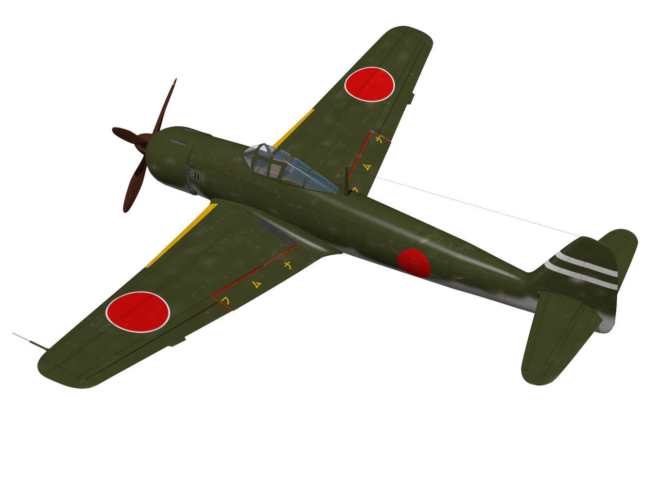 Kawasaki Ki119 3D model | CGTrader