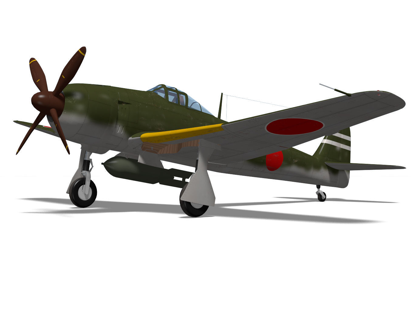 Kawasaki Ki119 3D model | CGTrader