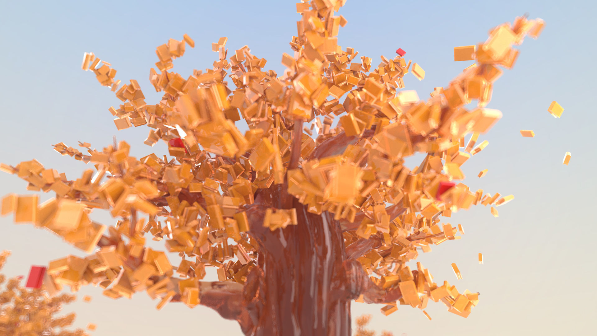 Crystal tree tree cartoon tree model 3D model animated | CGTrader