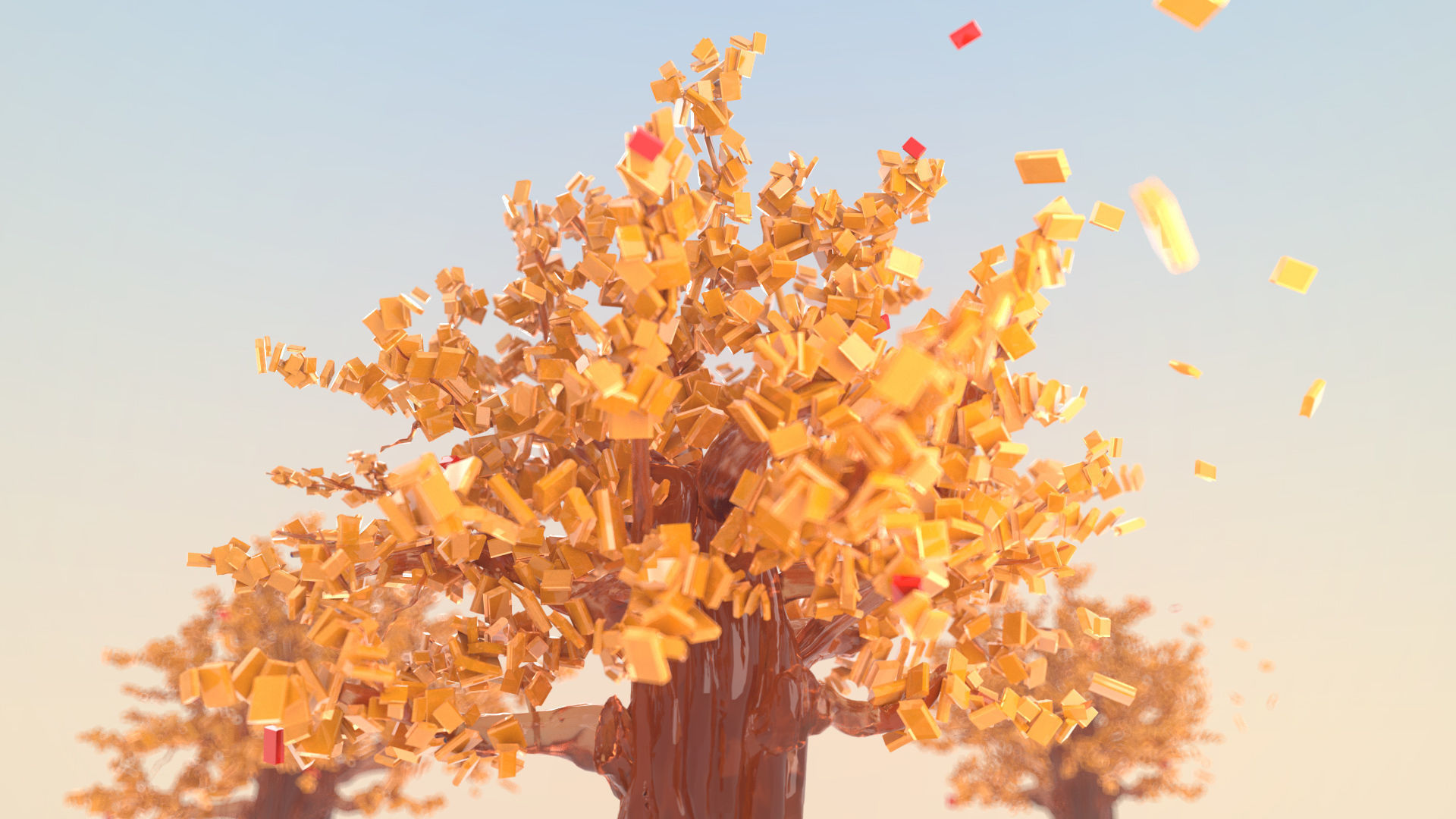 Crystal tree tree cartoon tree model 3D model animated | CGTrader