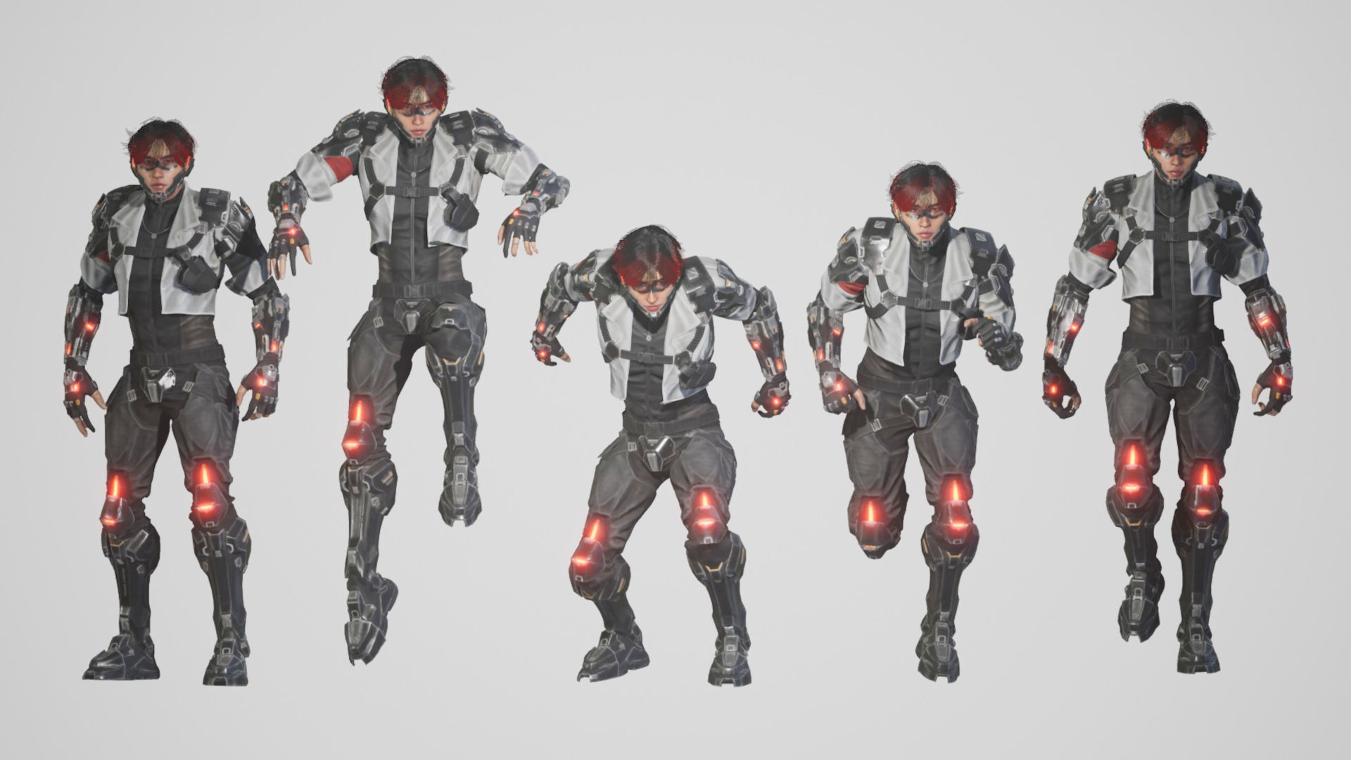3D model Hero Super Soldier Game-Ready Character VR / AR / low-poly ...