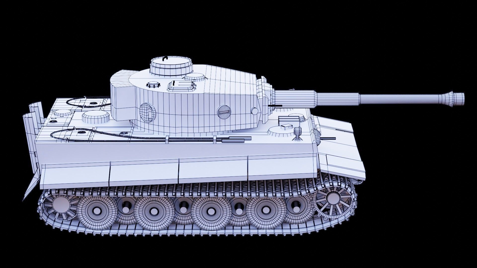 3D model Tiger 1 GameReady tank VR / AR / low-poly | CGTrader