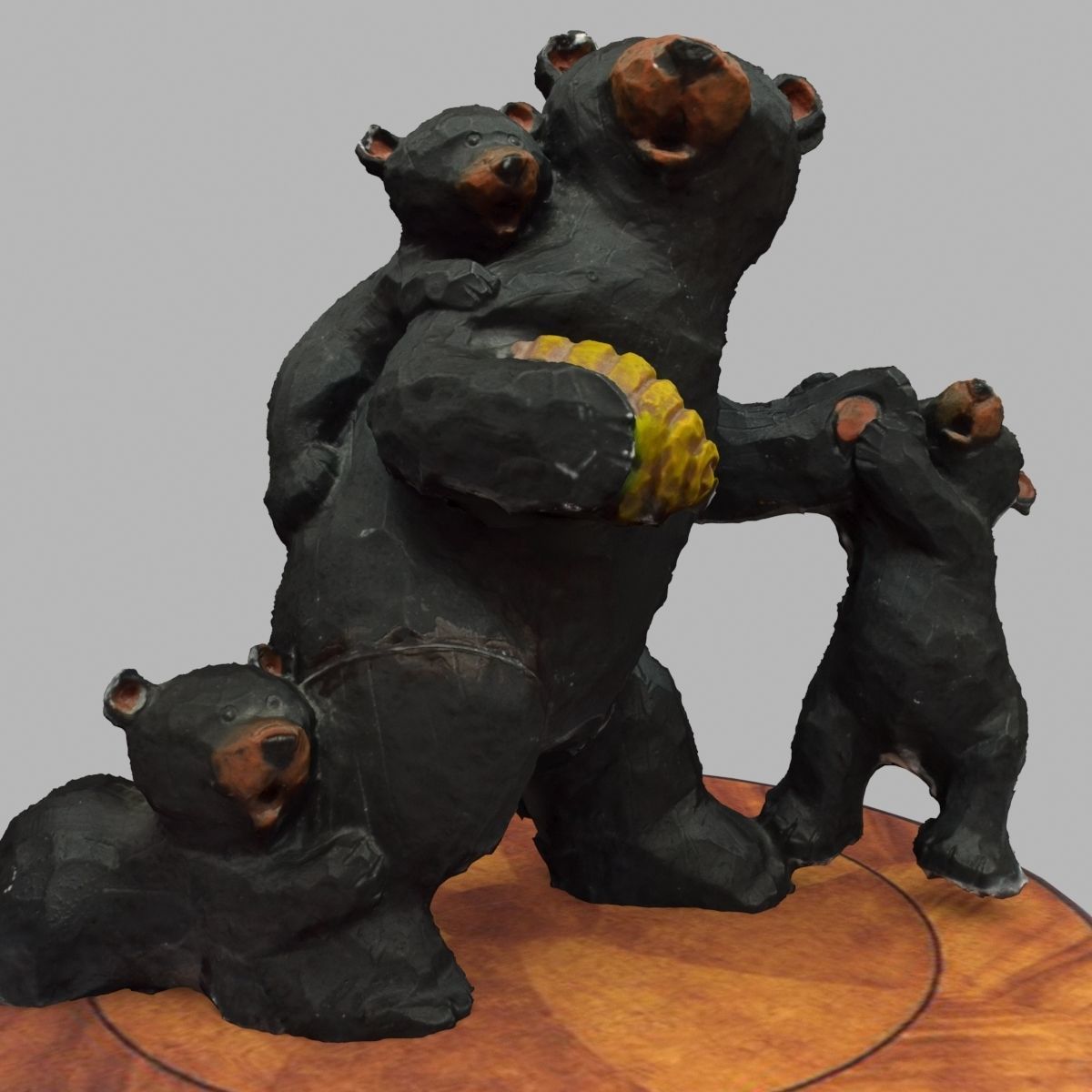 Chinese display stand with bear 3D model | CGTrader