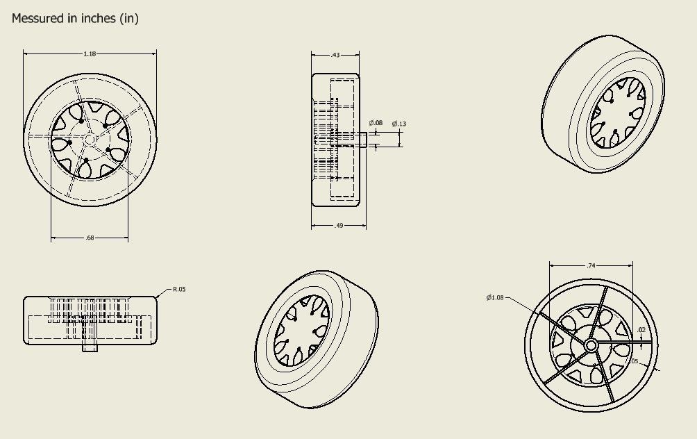 Small Robotic Wheel free 3D model 3D printable | CGTrader