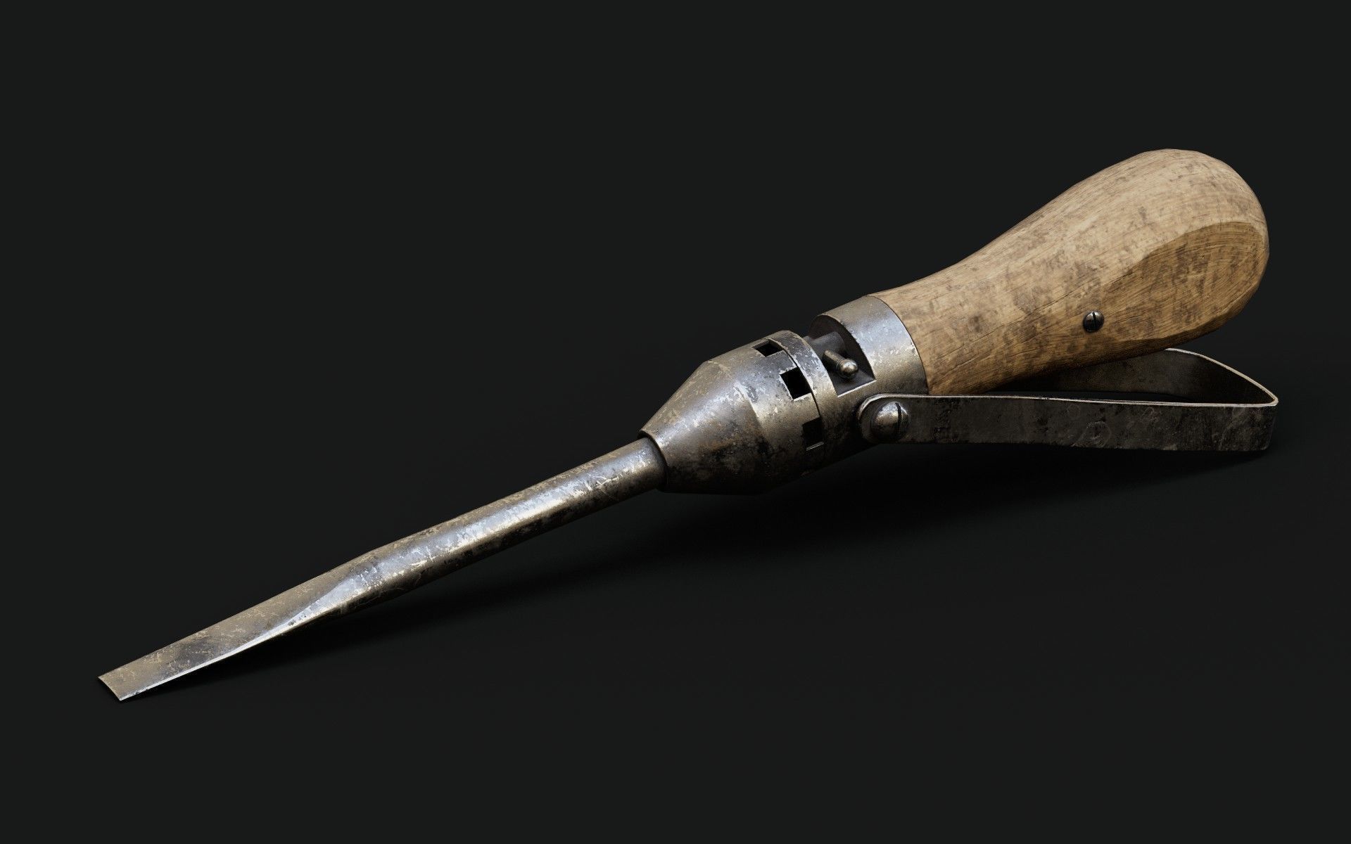 3D model Vintage German Ratchet Screwdriver VR / AR / low-poly | CGTrader
