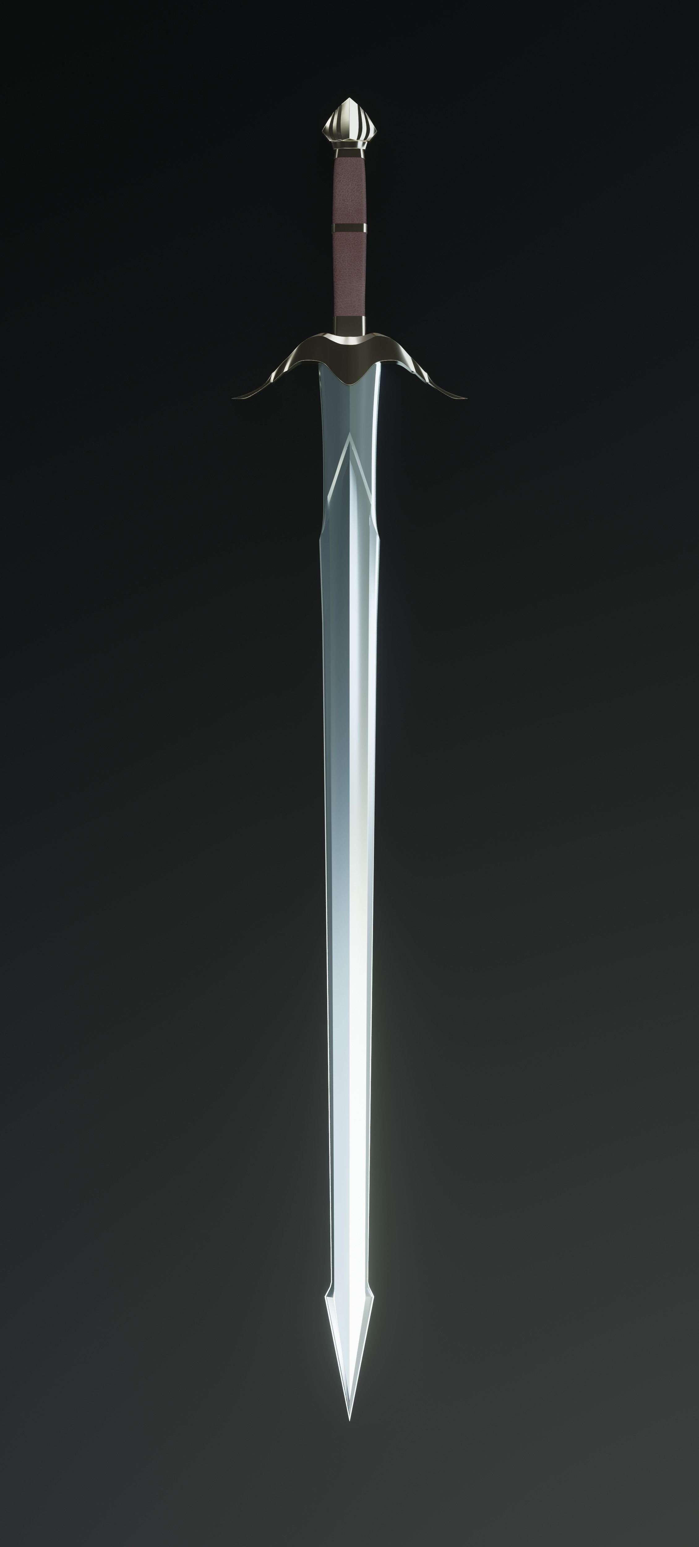 Sword 3D model animated rigged | CGTrader