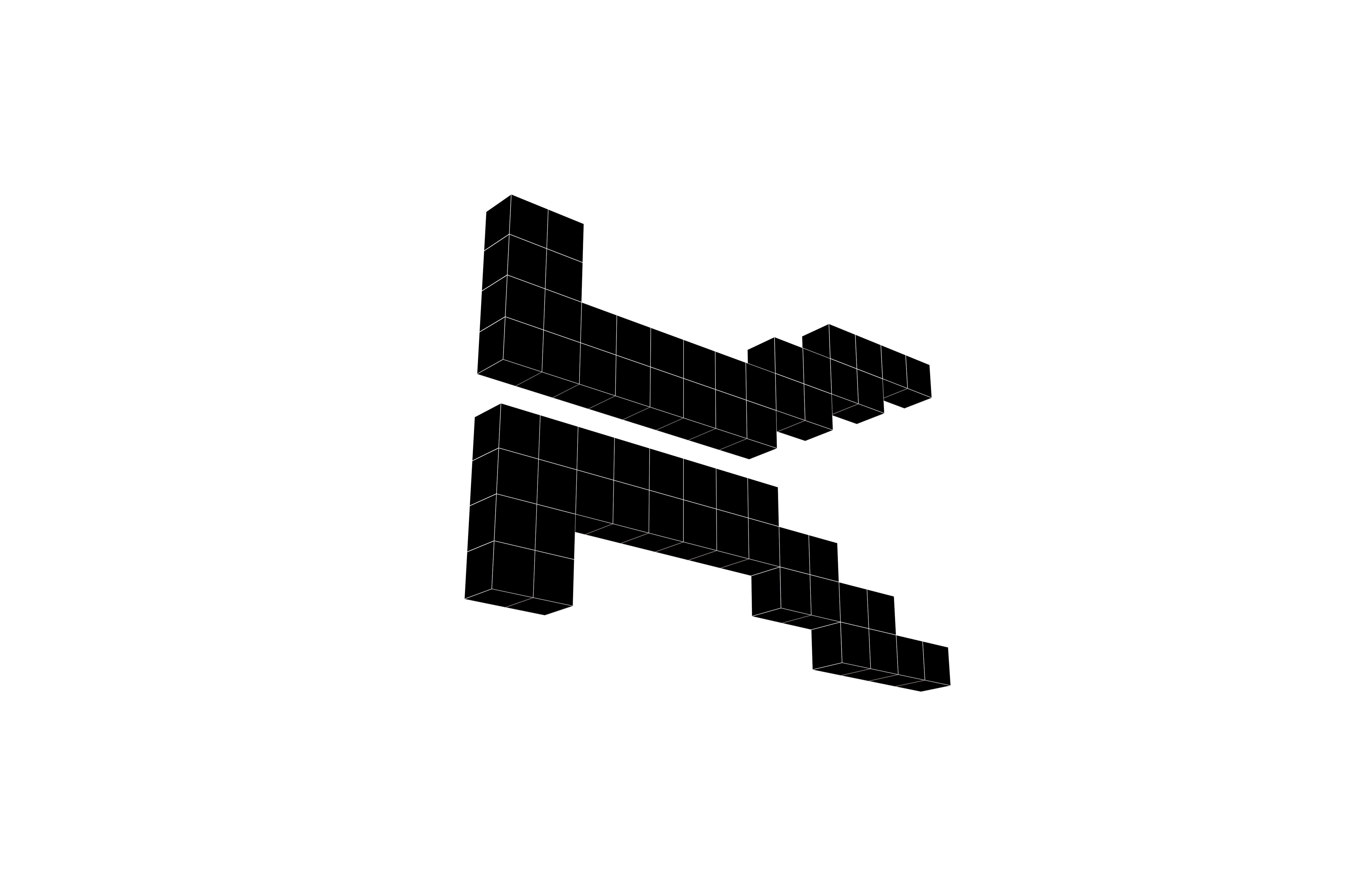 3D model Voxel Alien Text Symbol 0001 v1 VR / AR / low-poly | CGTrader