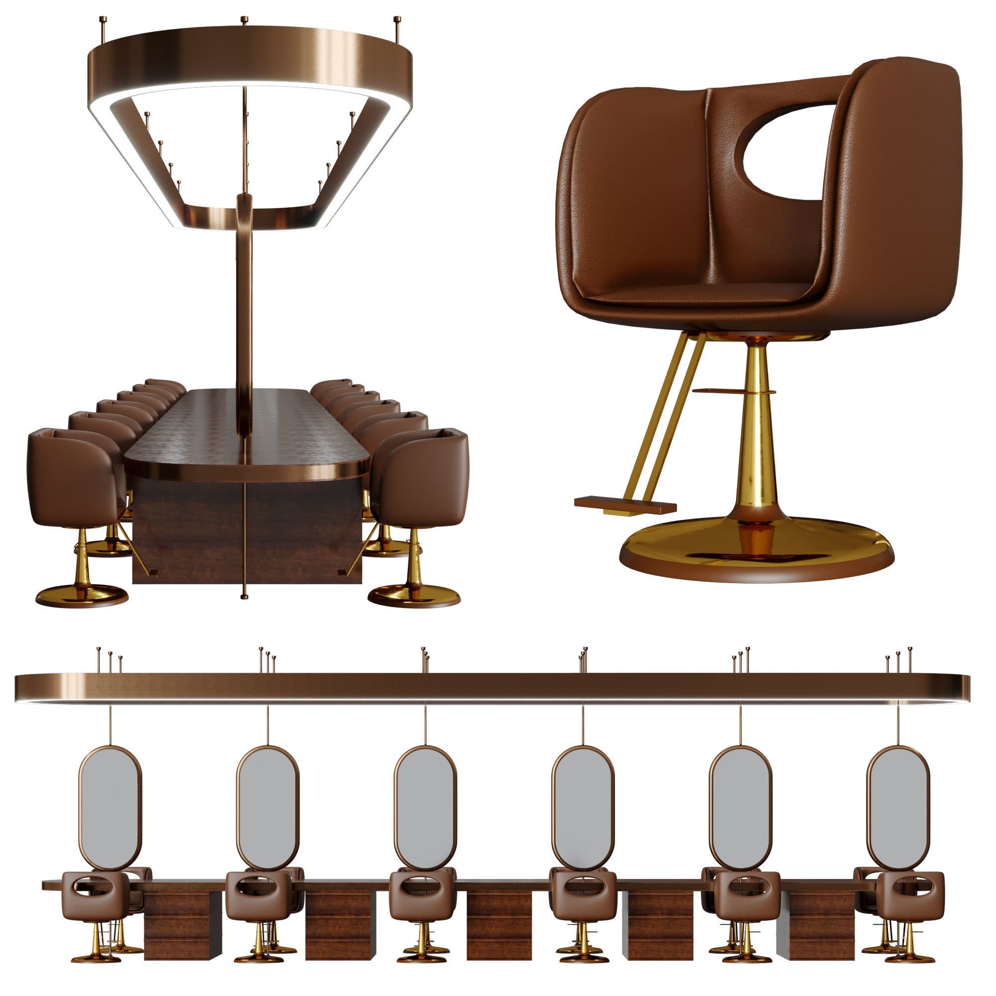 Beauty salon Set 21 3D model | CGTrader