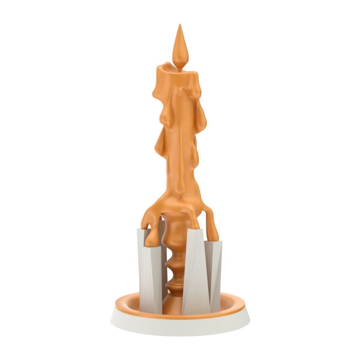 Printable Candle 3D model 3D printable | CGTrader