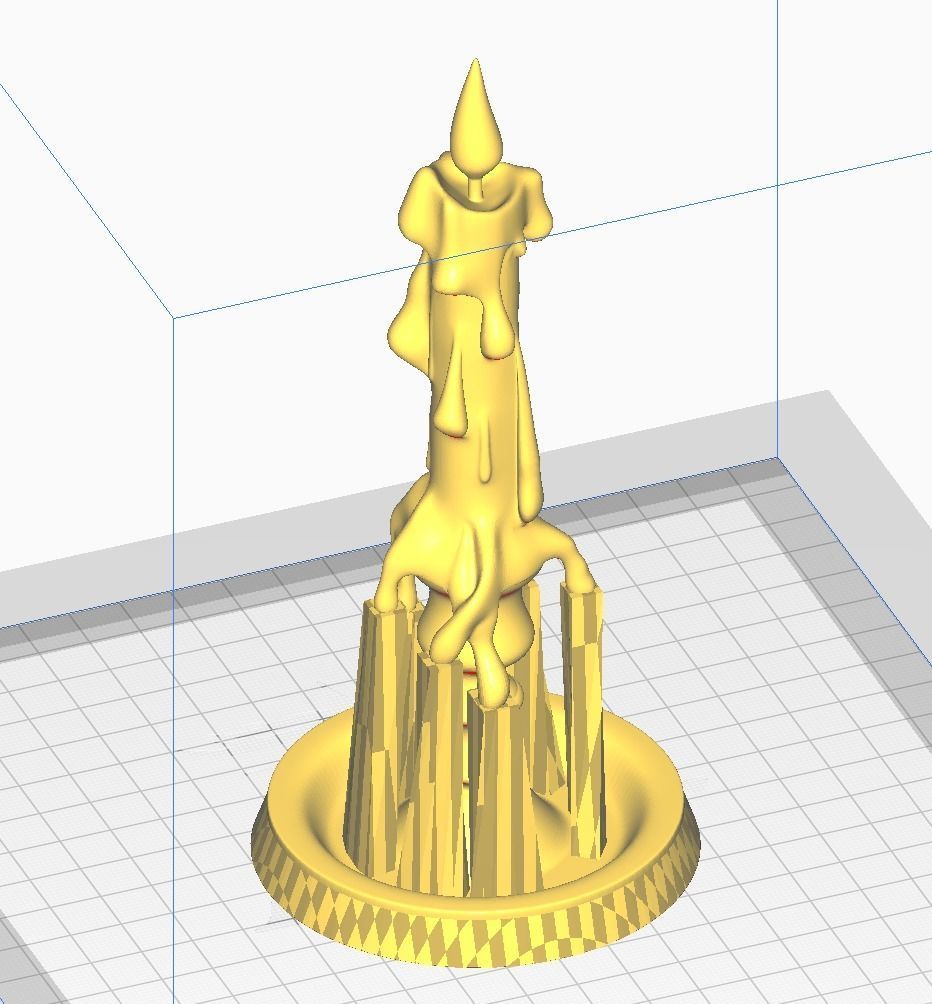 Printable Candle 3D model 3D printable | CGTrader